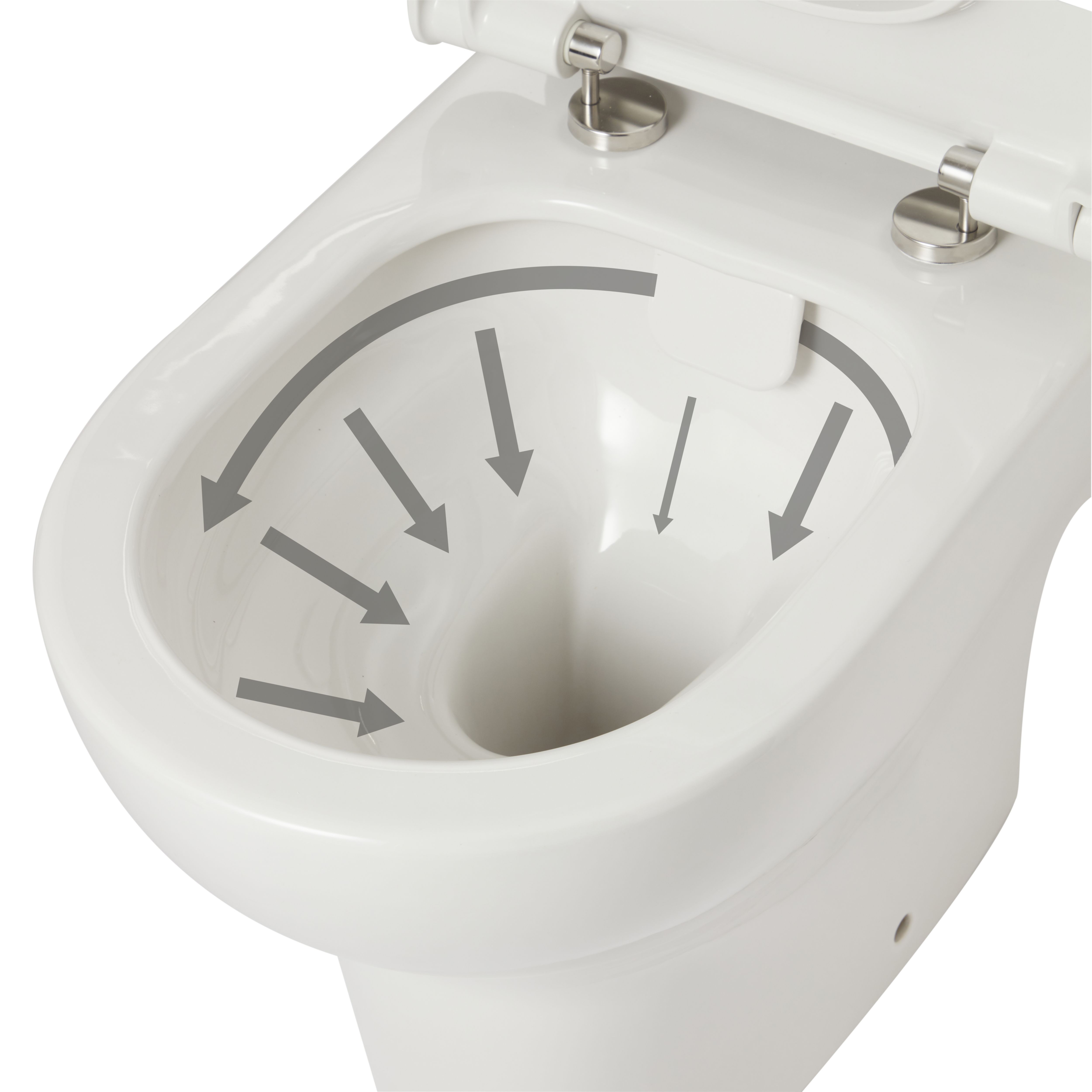 GoodHome Malo White Close-coupled Toilet set with Soft close seat