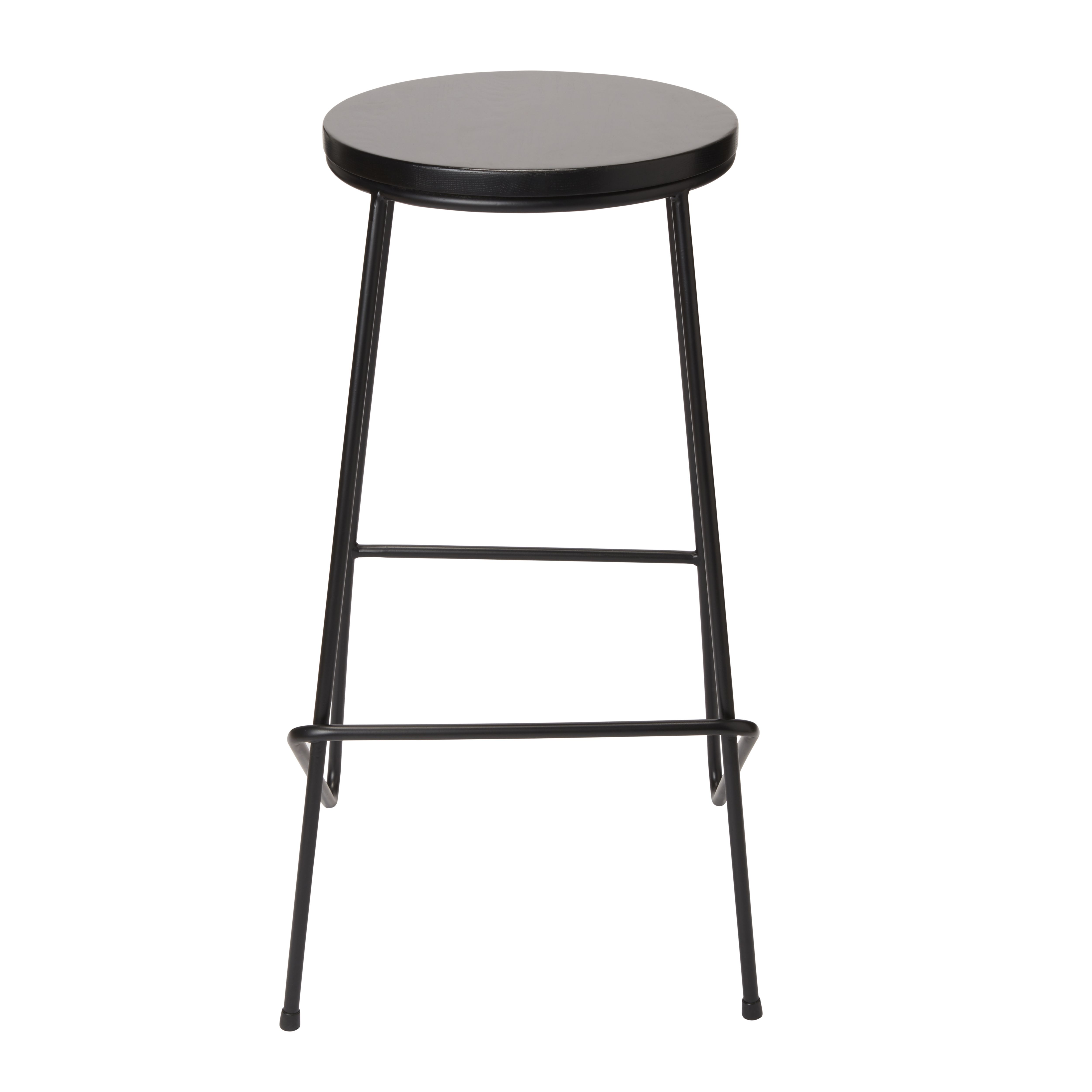 GoodHome Maloux Black Bar stool | DIY at B&Q