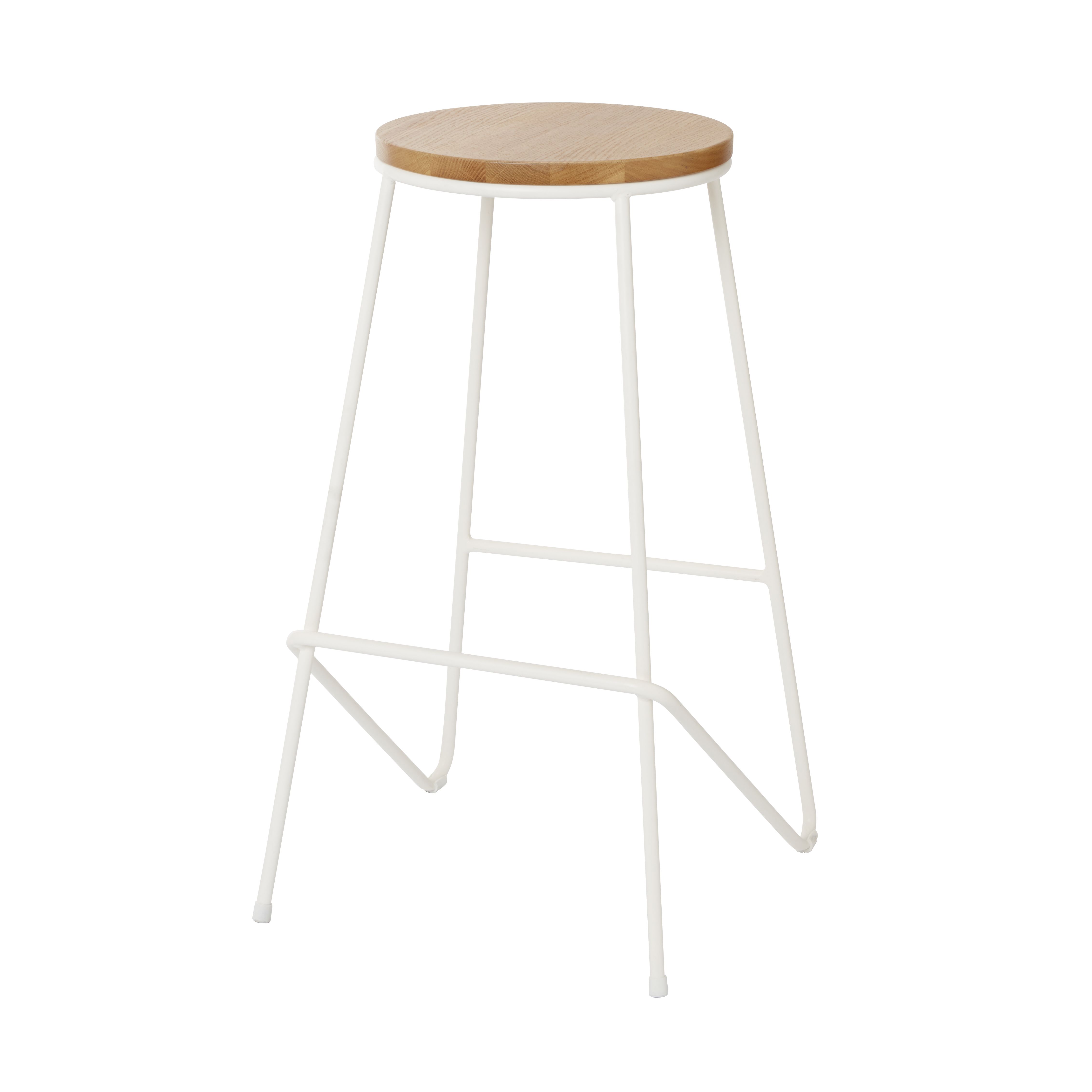 GoodHome Maloux Natural Bar stool