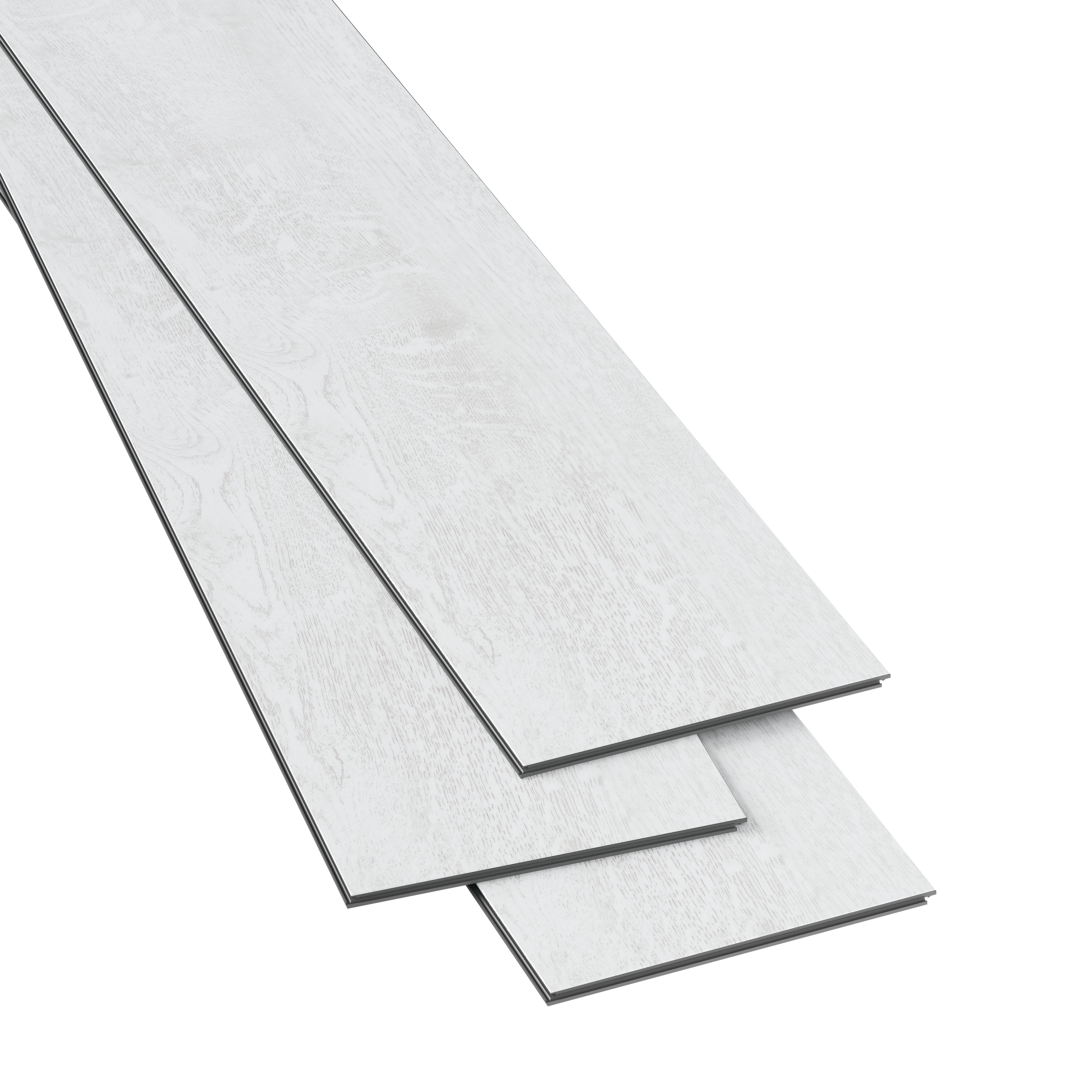 GoodHome Mambo Gladstone White Natural Wood effect Synchronic Click ...