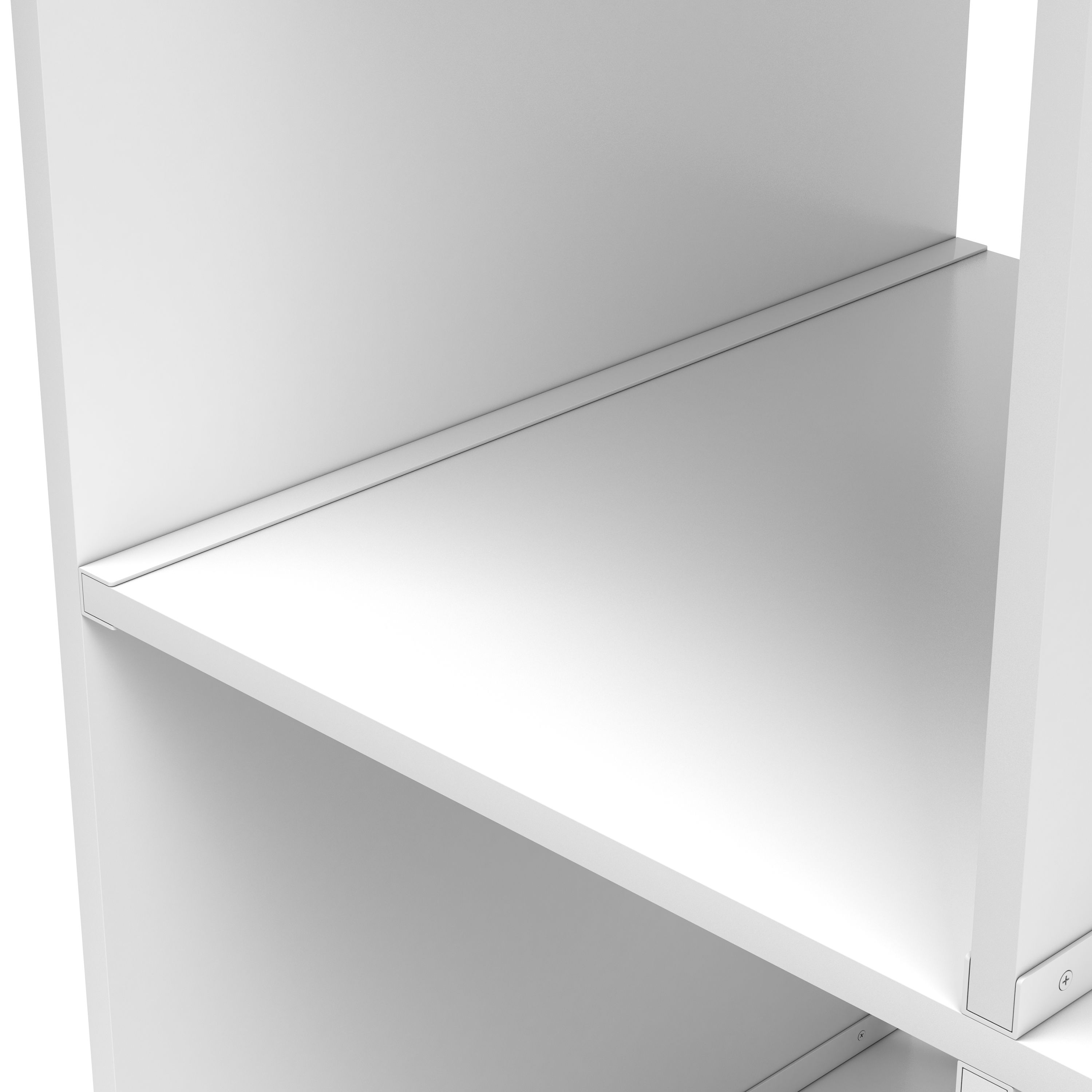 GoodHome Marlow White Screw-in Furniture panel connector (L)600mm, Pack ...