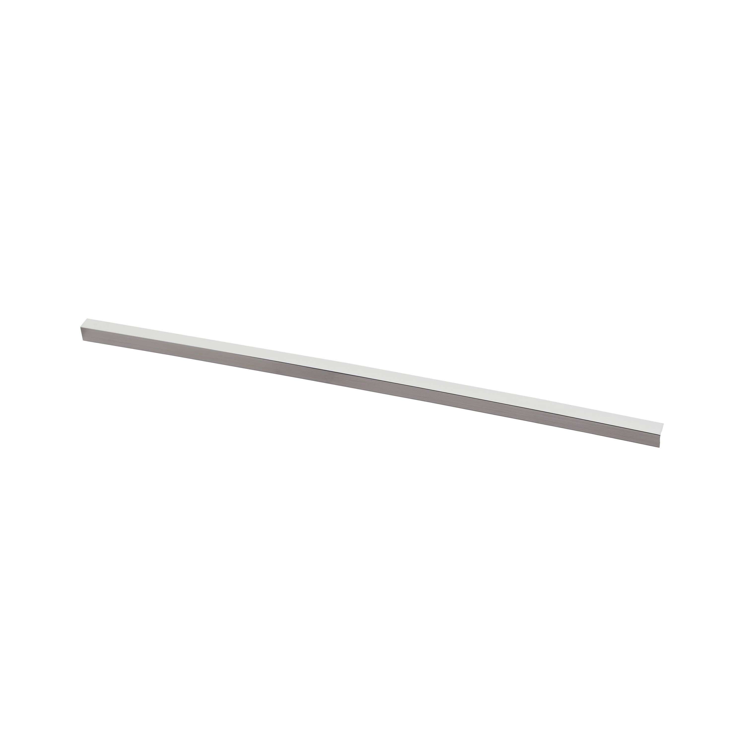 GoodHome Matt nickel steel effect Plinth strip (L) 2400mm
