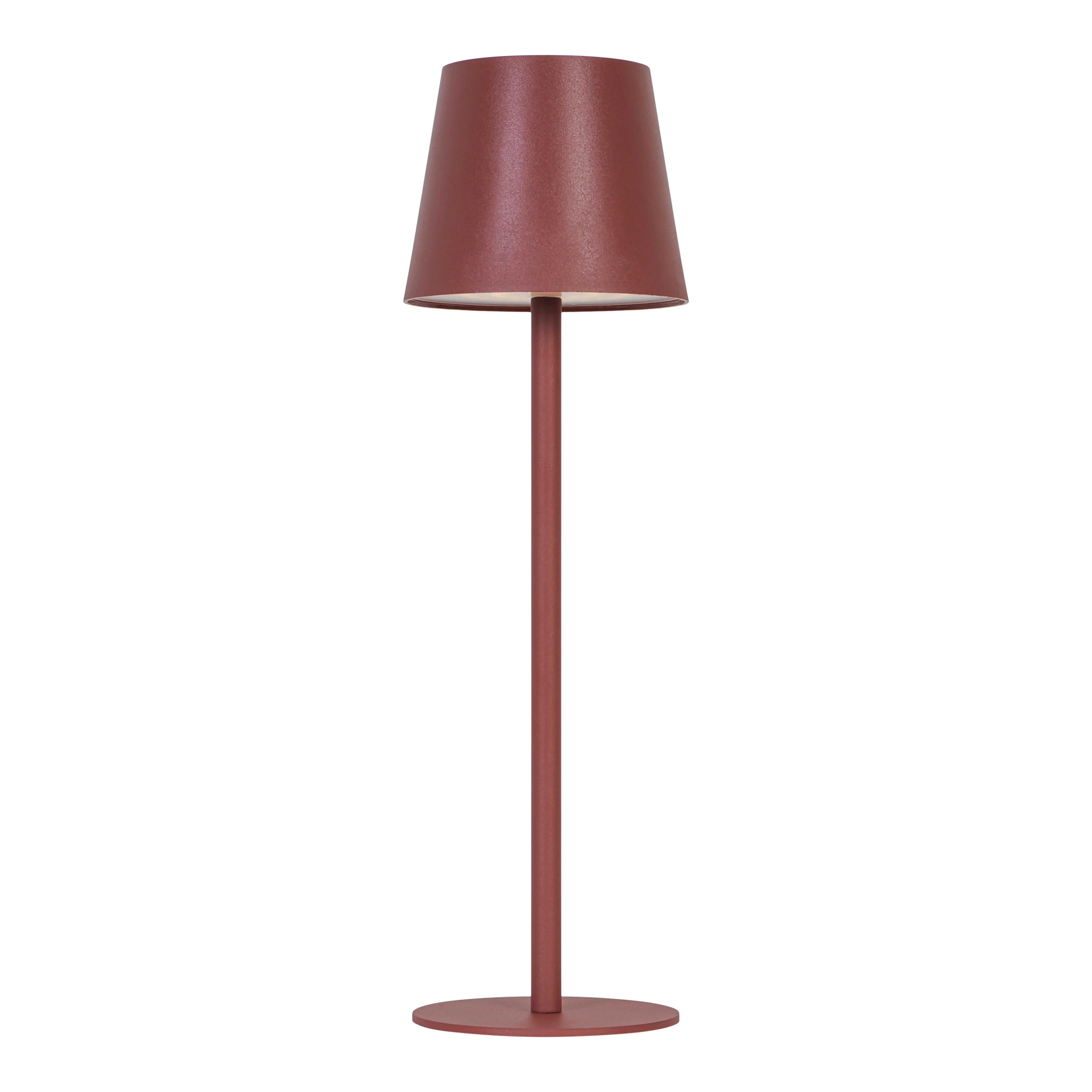 GoodHome Matt Red Integrated LED Table lamp | DIY at B&Q