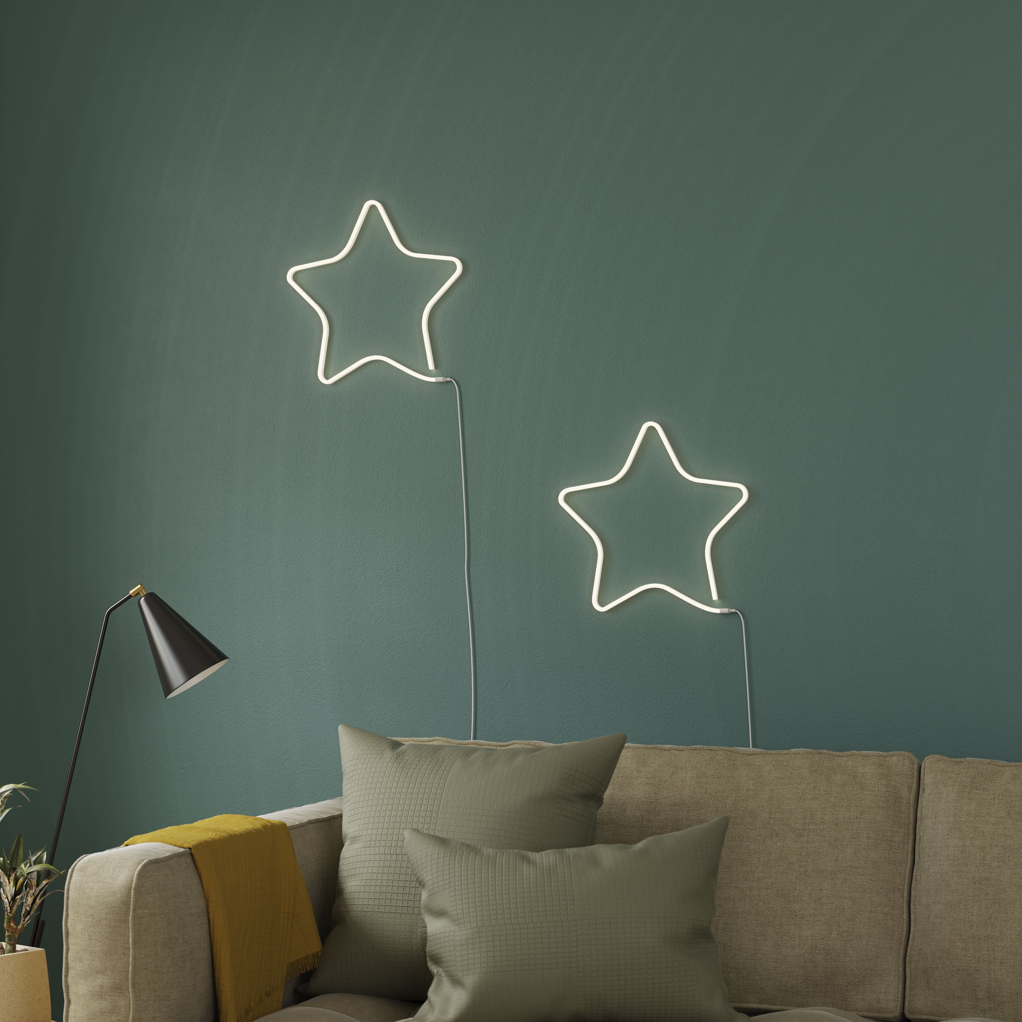 GoodHome Mendana Battery-powered LED Neutral white Strip light IP20 ...