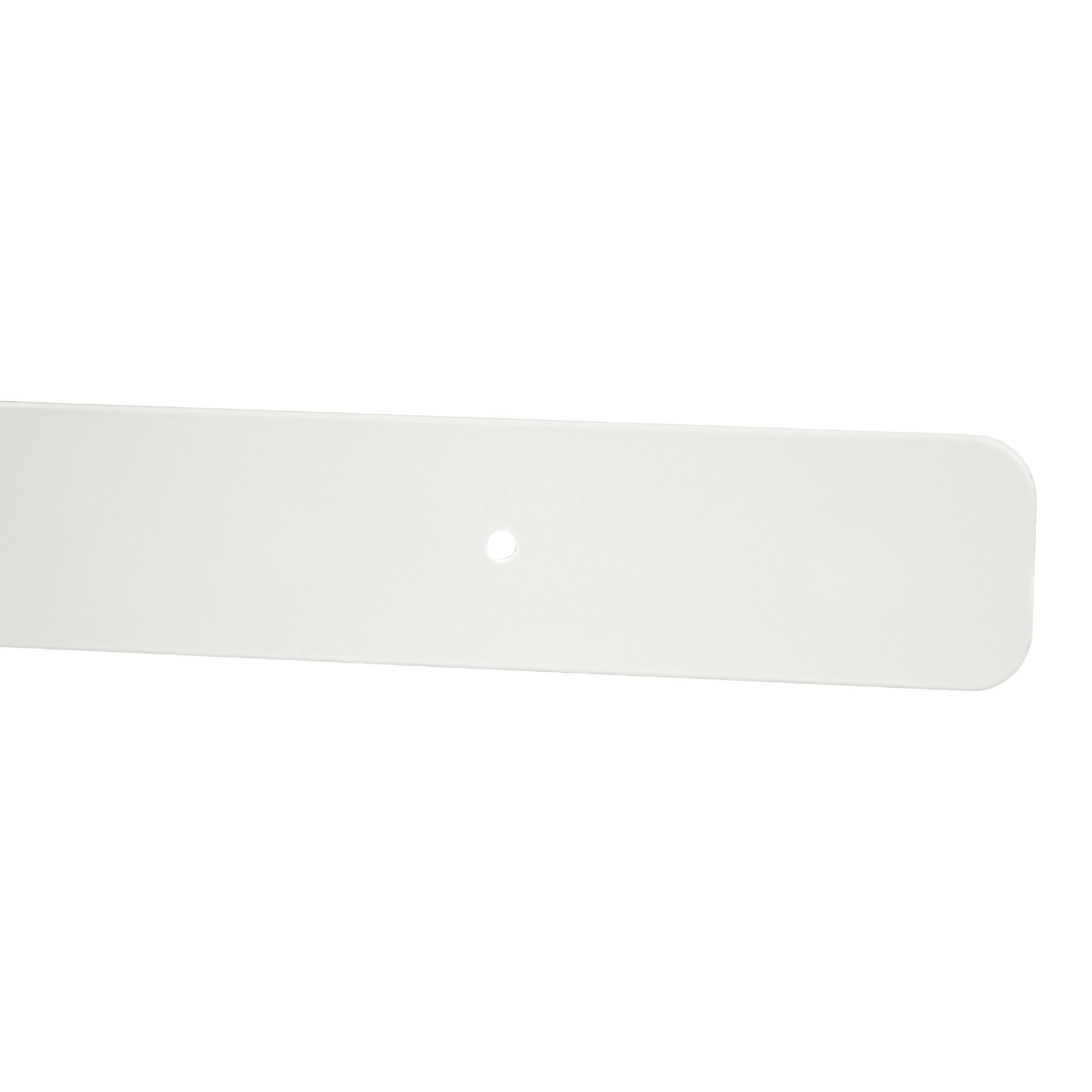 GoodHome Minimalist Matt White Steel 6 Hook rail (L)650mm (H)40mm
