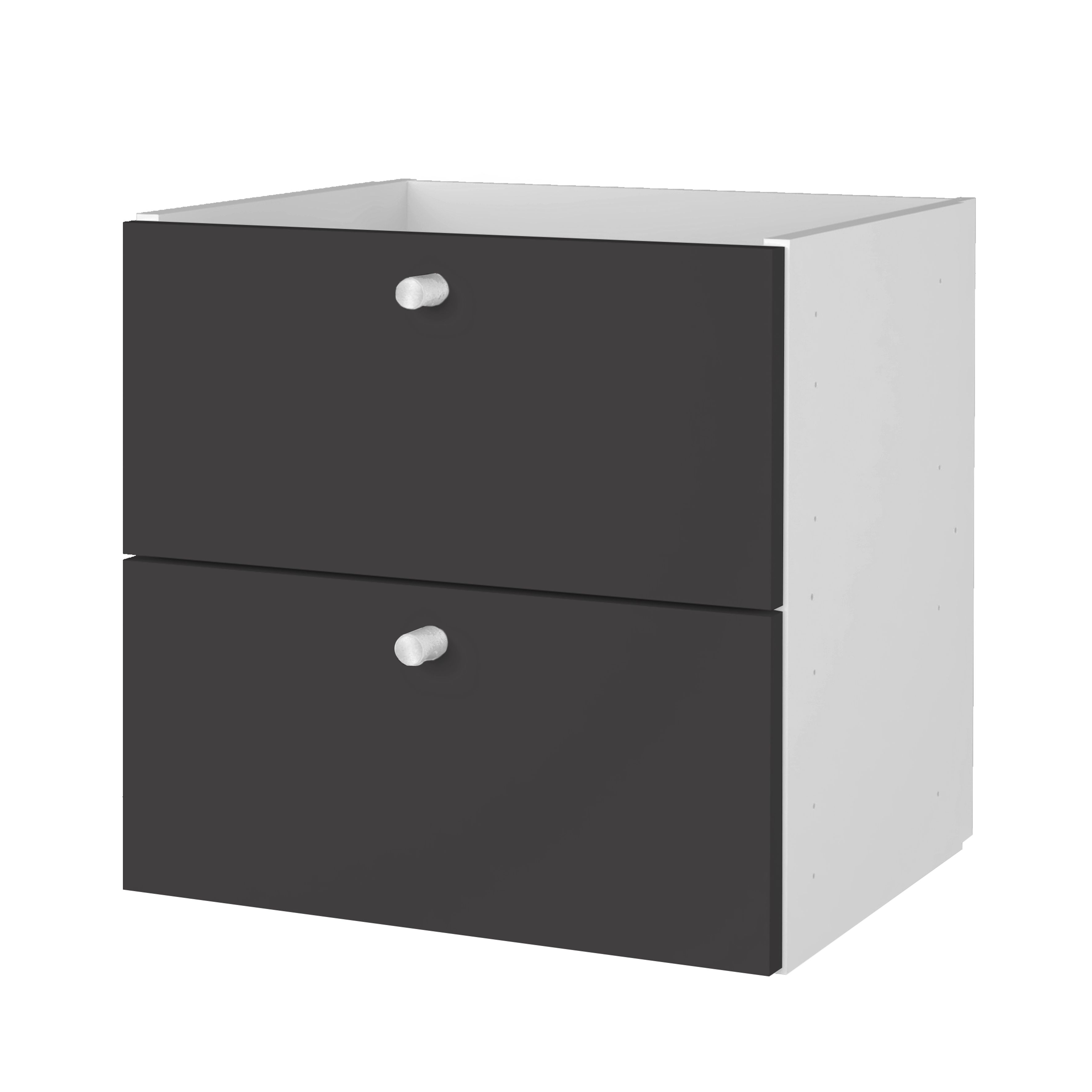 GoodHome Mixxit Grey Internal Modular Drawer kit (H)329mm (W)330mm (D ...