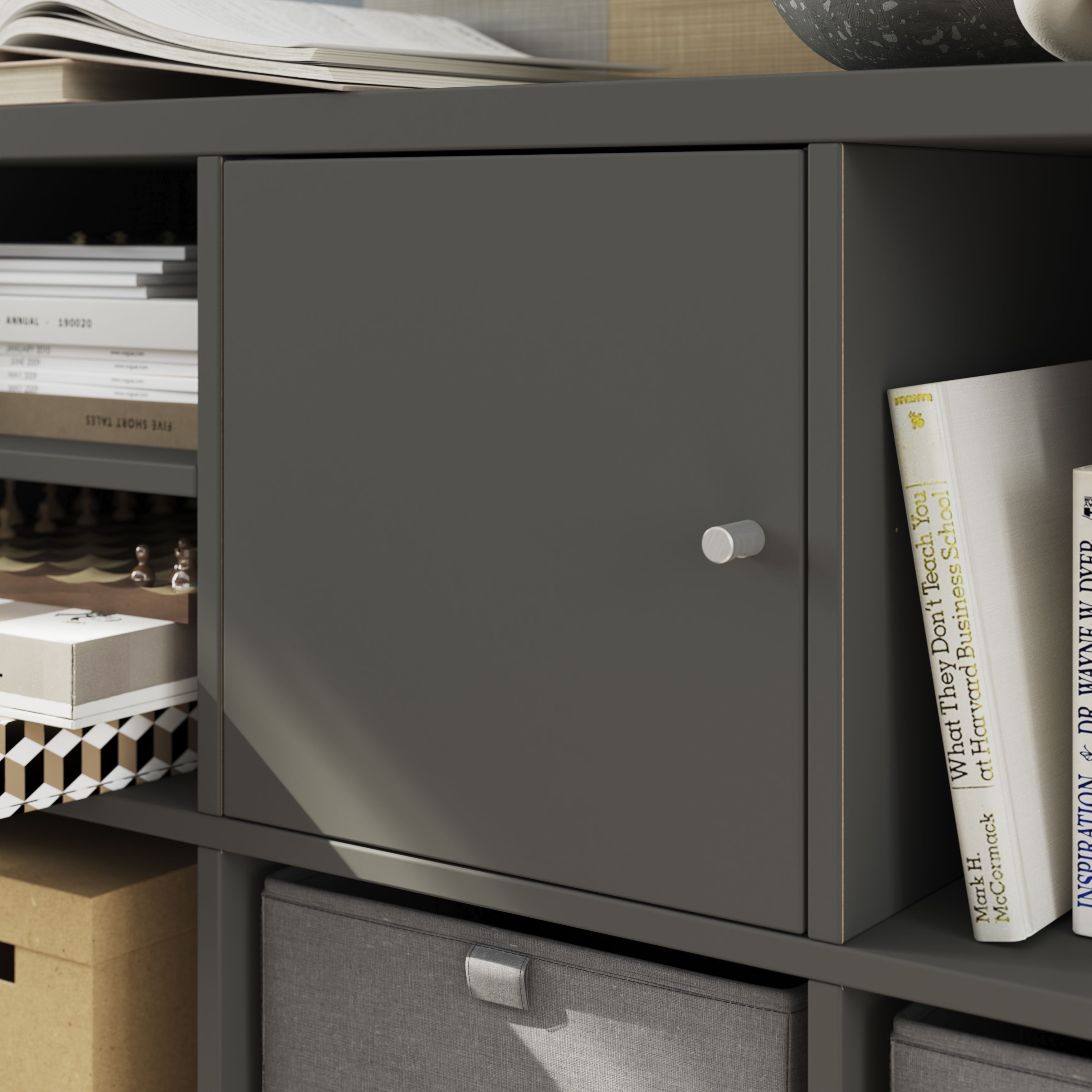 GoodHome Mixxit Grey Modular Cabinet door (H)329mm (W)330mm | DIY at B&Q