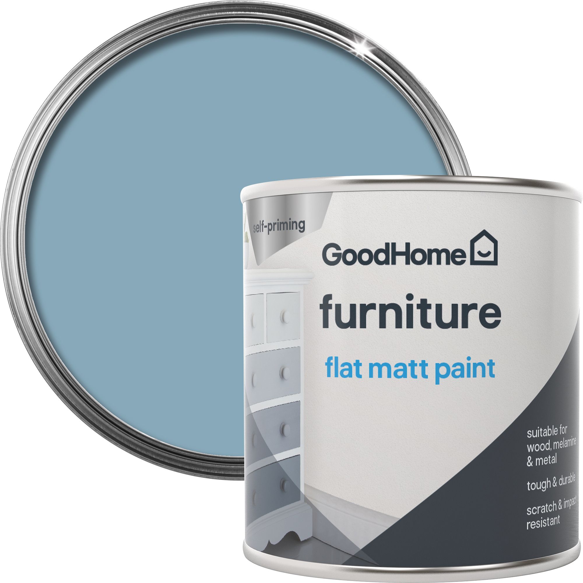 GoodHome Monaco Matt Furniture paint, 125ml | DIY at B&Q