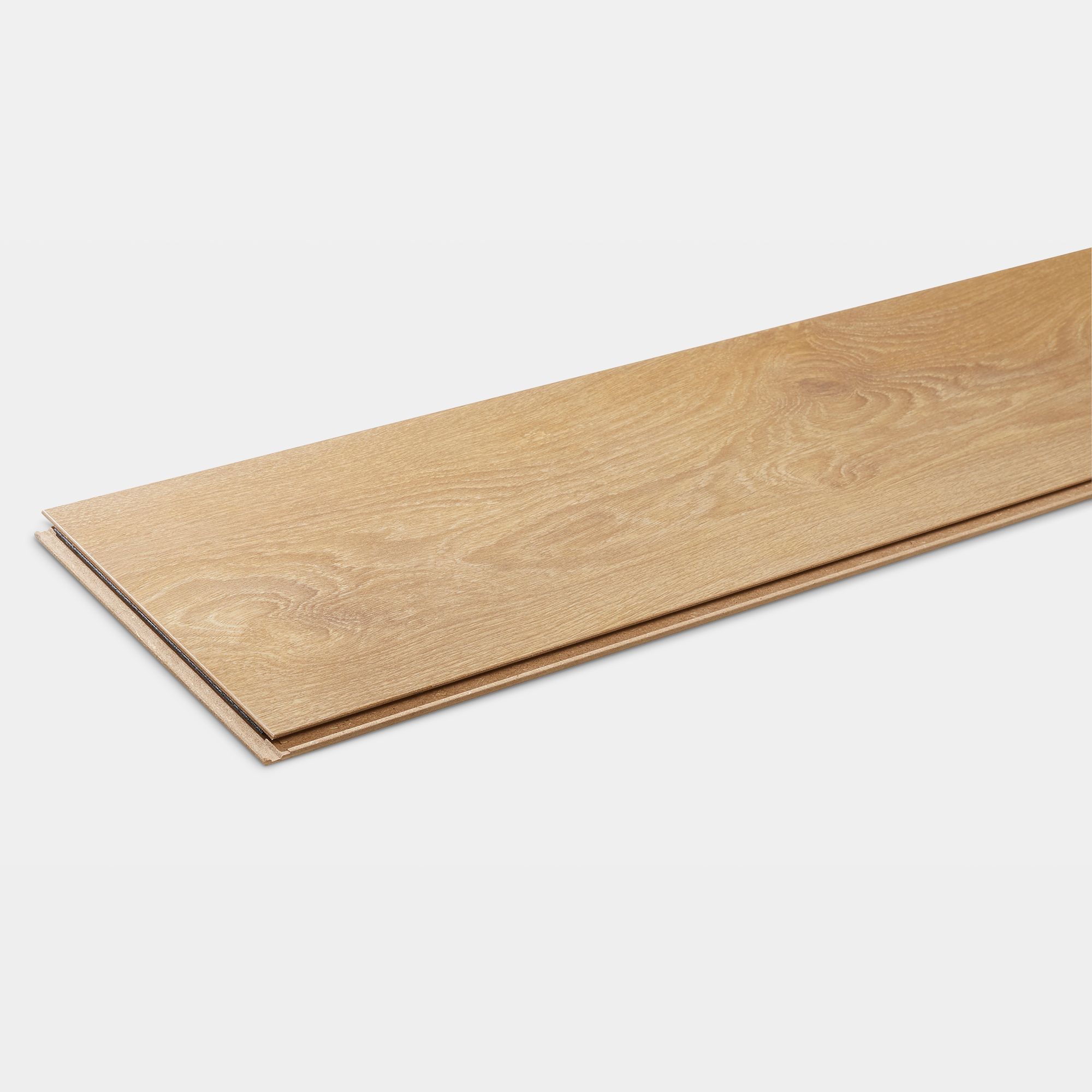 GoodHome Mossley Wood planks Gloss Natural oak effect Laminate Flooring ...