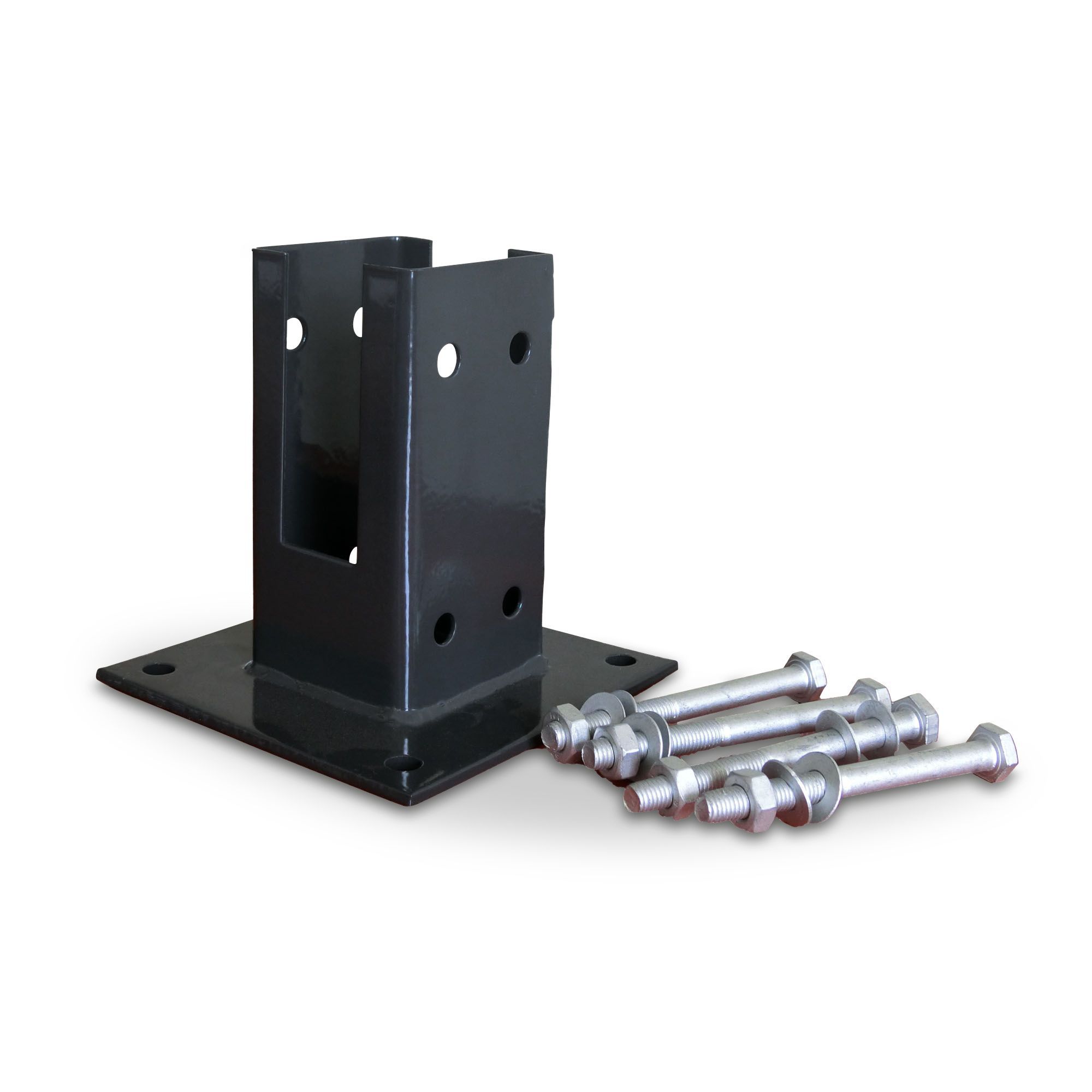 GoodHome Neva Steel Post base (W)70mm