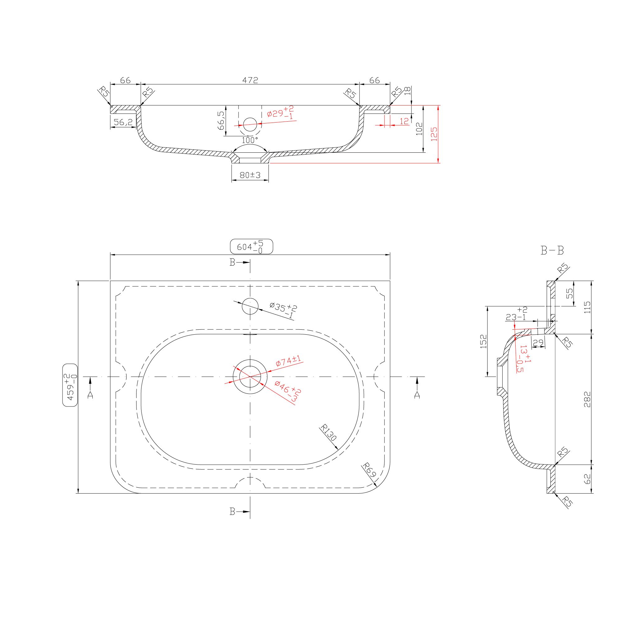 GoodHome Nevado Matt White Wall-mounted Vanity unit & basin set (W ...