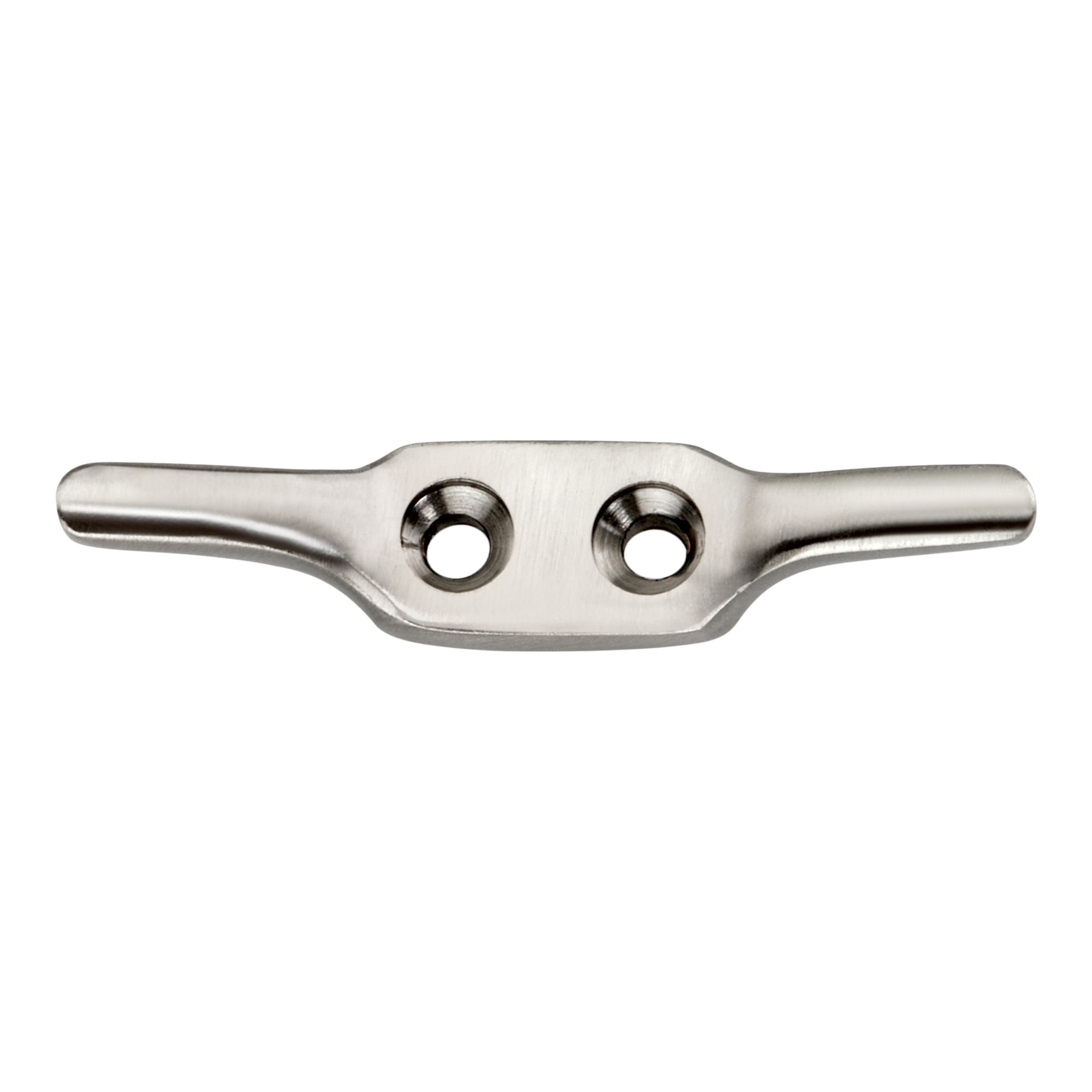 GoodHome Nickel effect Zinc alloy Wall-mounted Single Cleat hook (H)37 ...