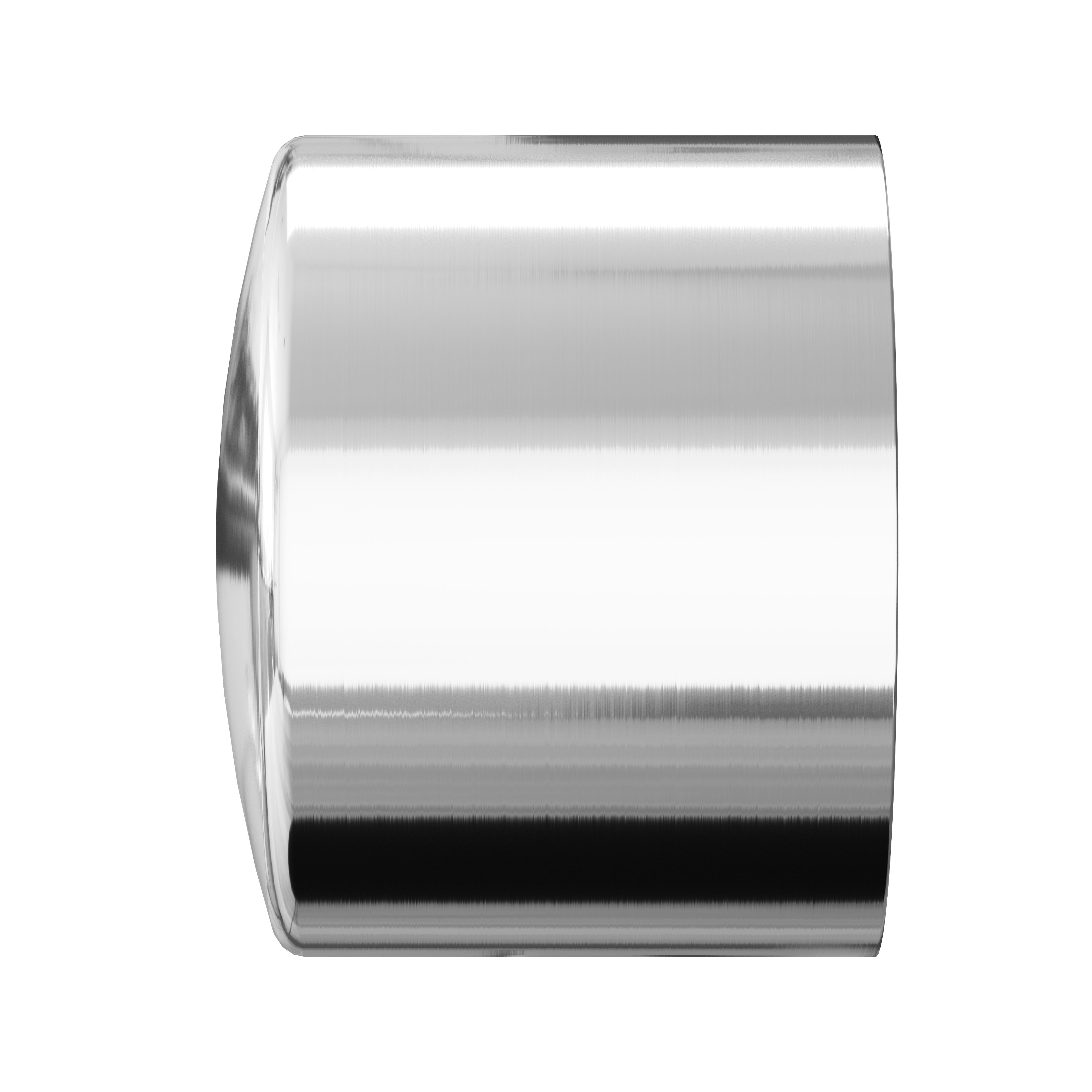 GoodHome Olympe Grey Chrome effect Extendable Cap Single curtain pole ...