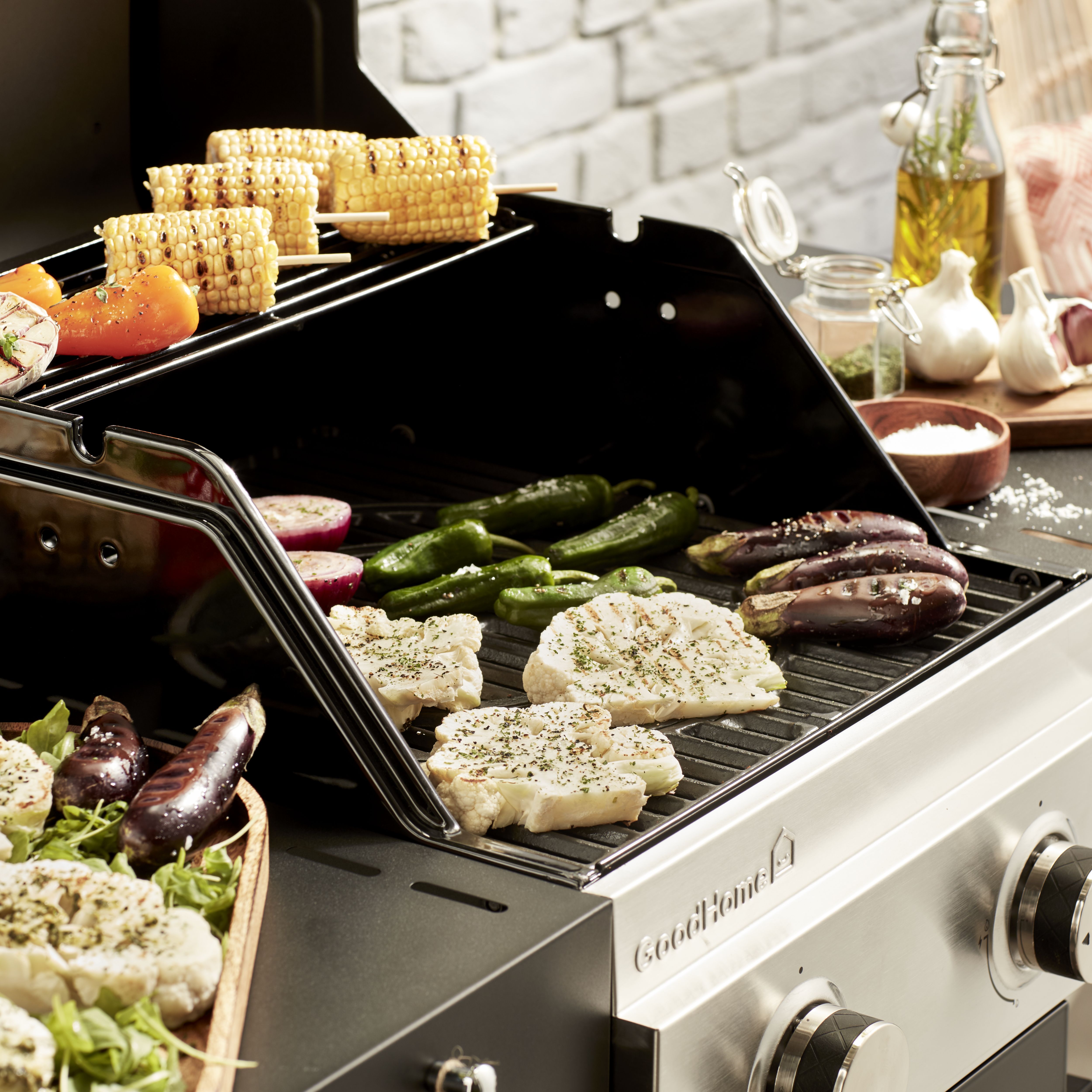 GoodHome Owsley 2.0 Black 2 burner Gas BBQ