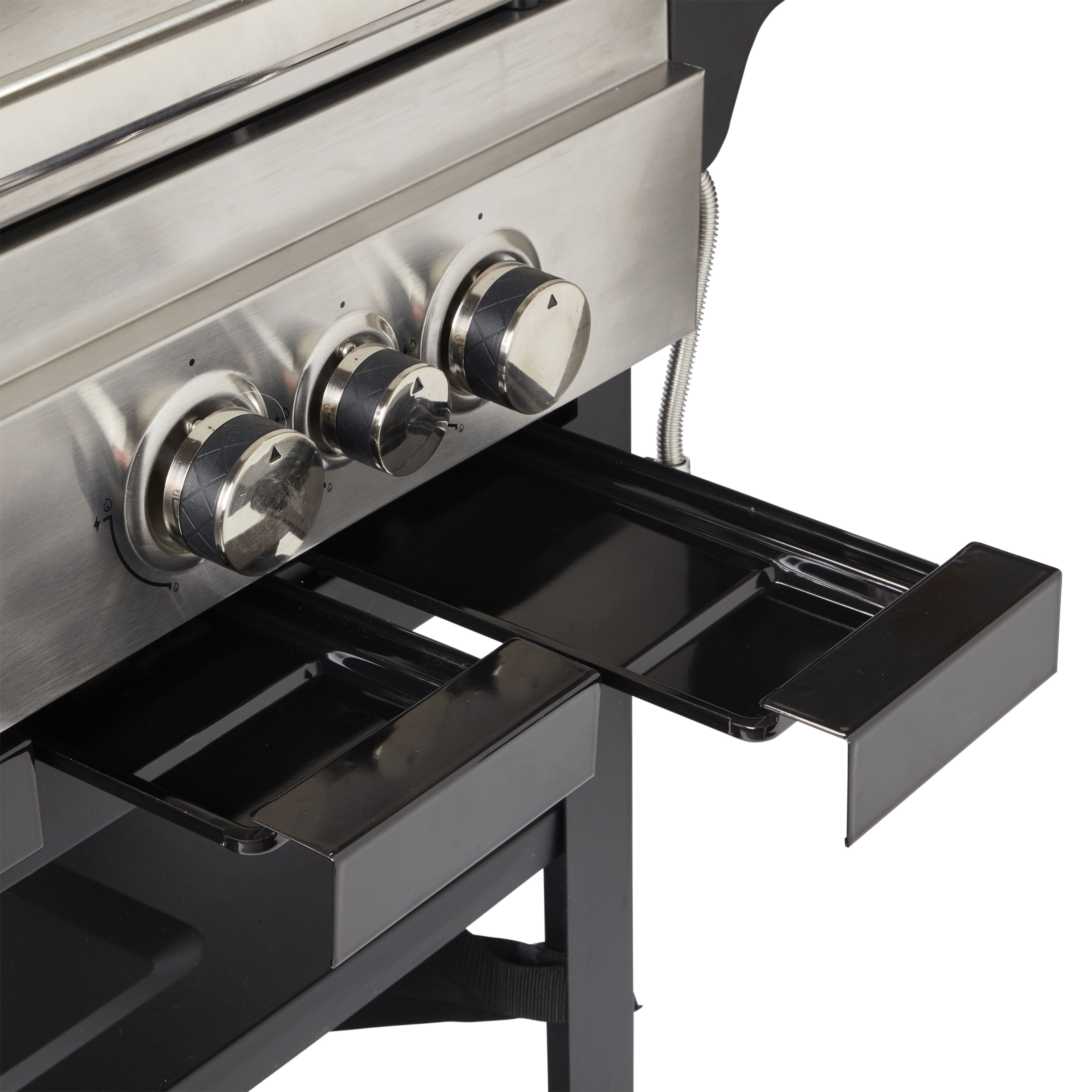 GoodHome Owsley 4.1 Black 4 burner Gas BBQ