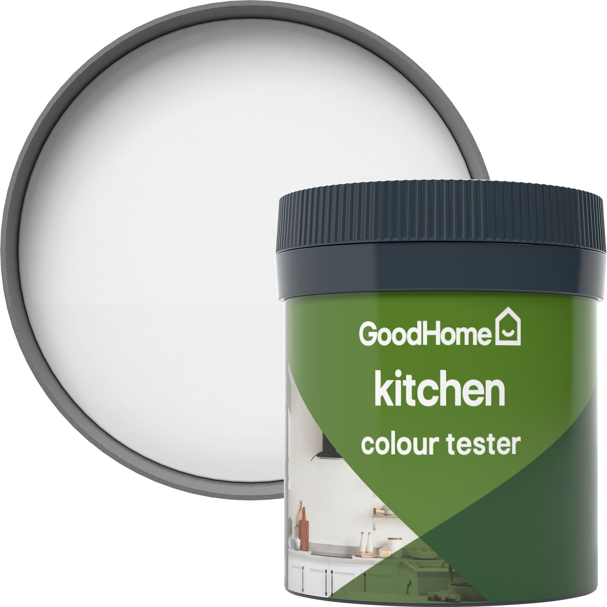 GoodHome paint Off White Matt Wall & ceiling Emulsion paint, 50ml ...