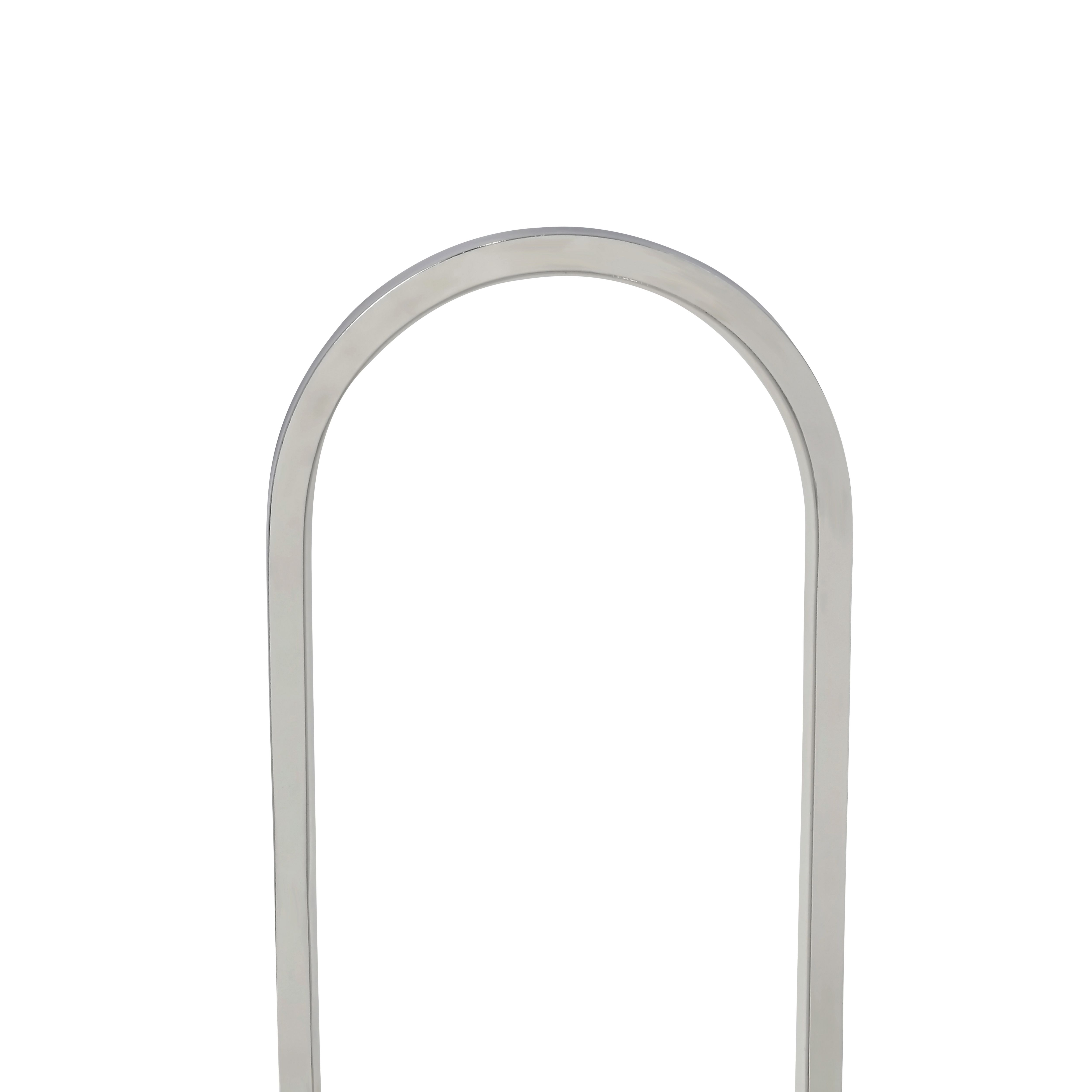 GoodHome Papua Oval Chrome Integrated LED Table light