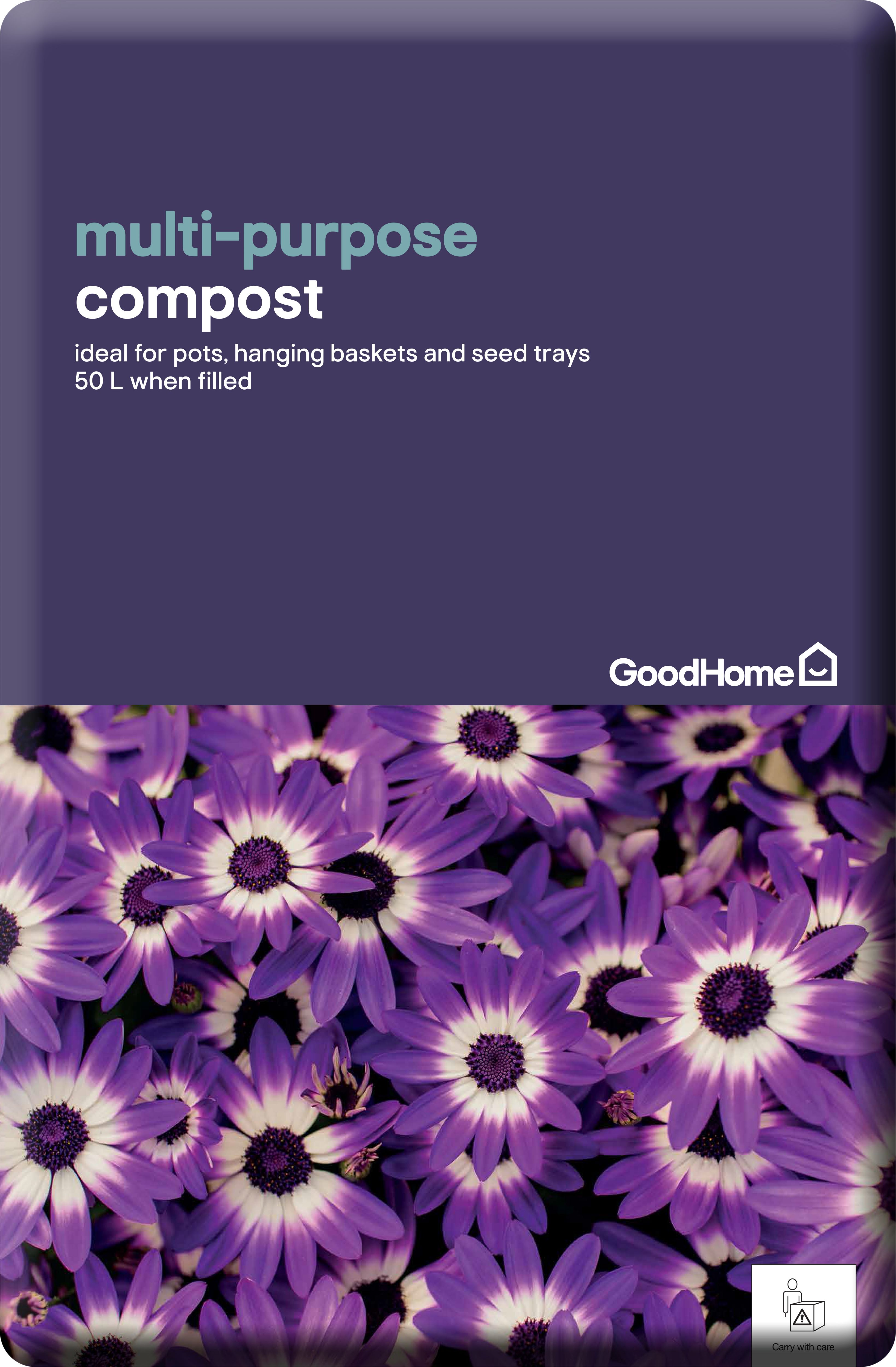 GoodHome Peat-free Multi-purpose Compost 50L | DIY at B&Q