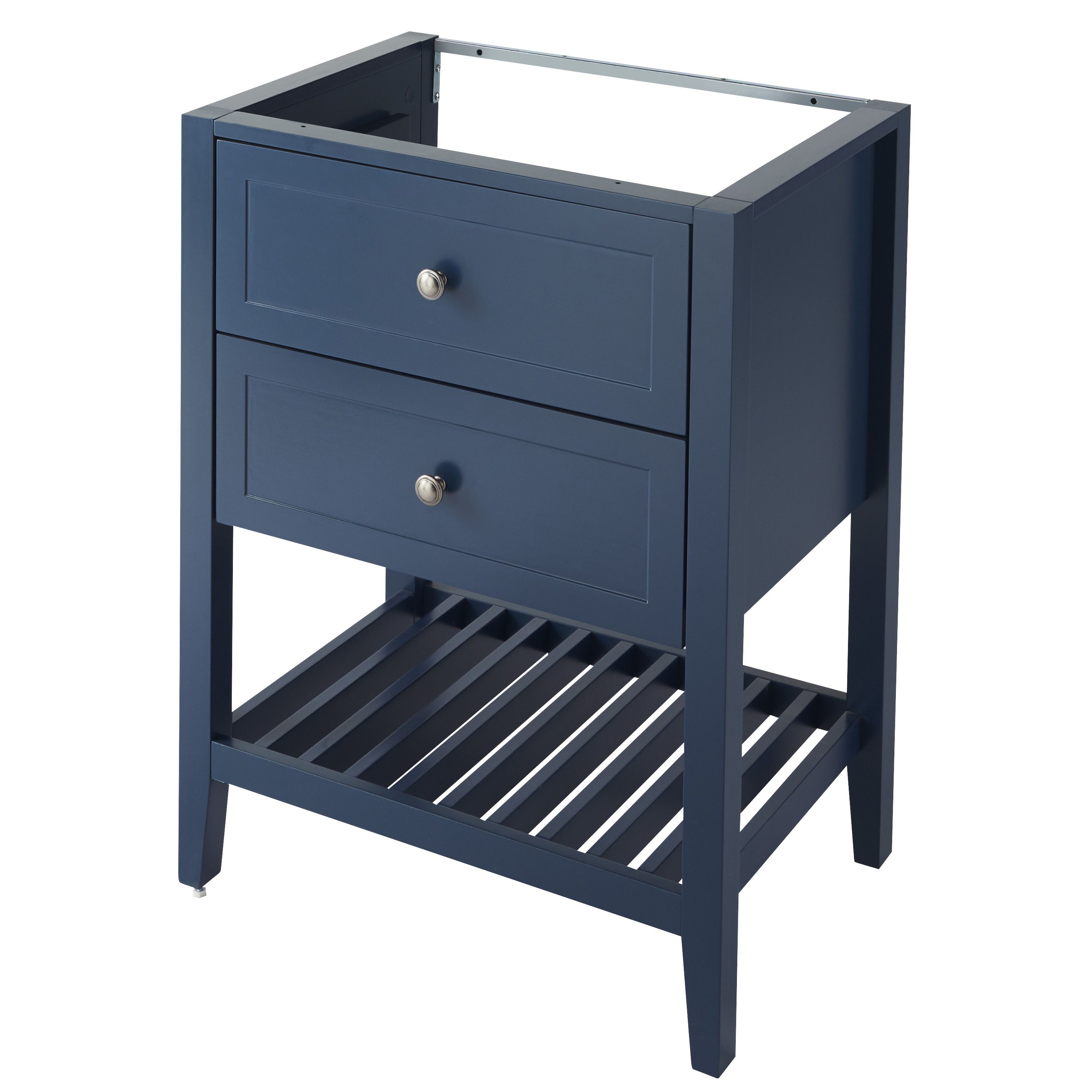 GoodHome Perma Satin Blue Vanity unit (W)600mm | DIY at B&Q
