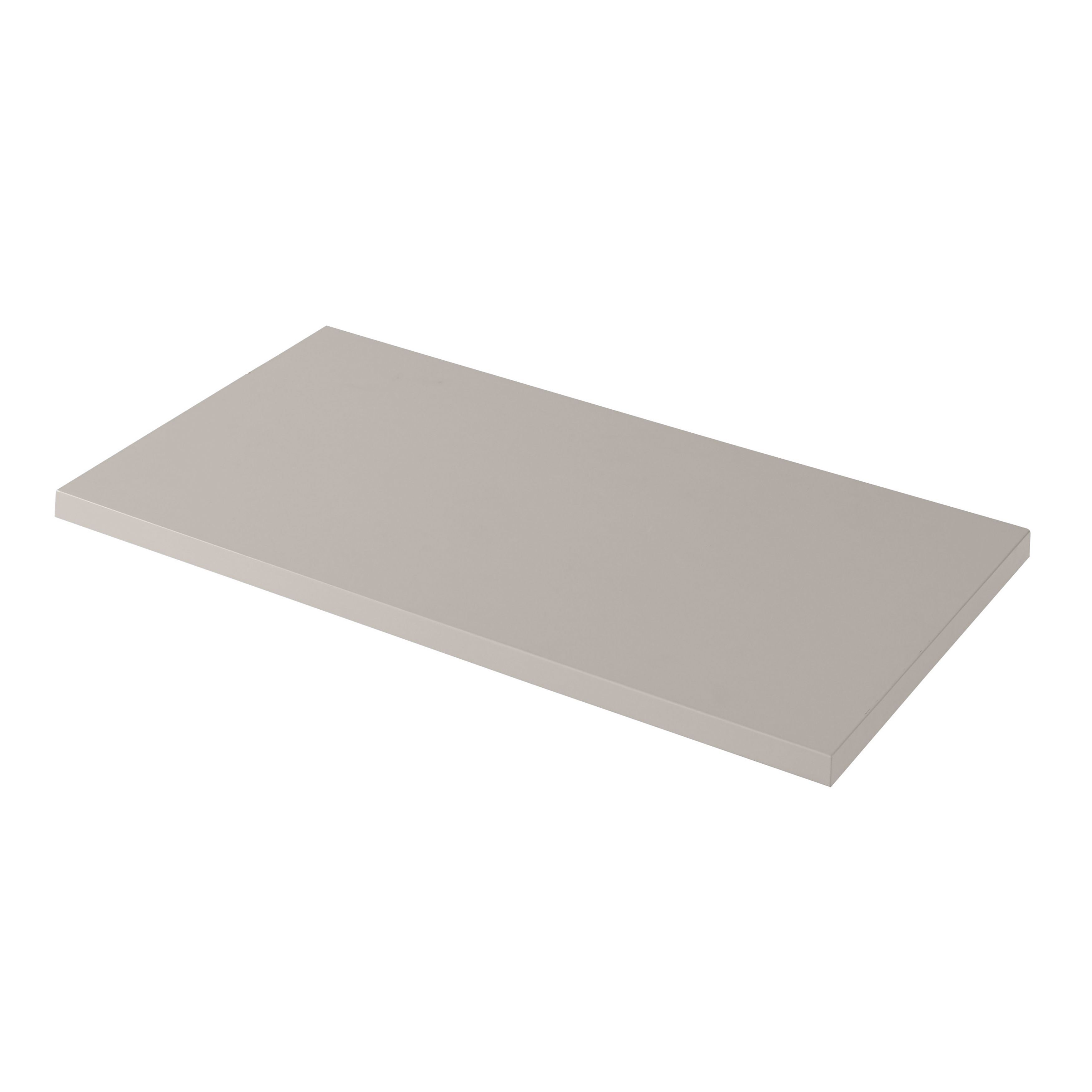 GoodHome Perma Satin Grey Square edge MDF Worktop (T) 2.8cm x (L) 80 ...