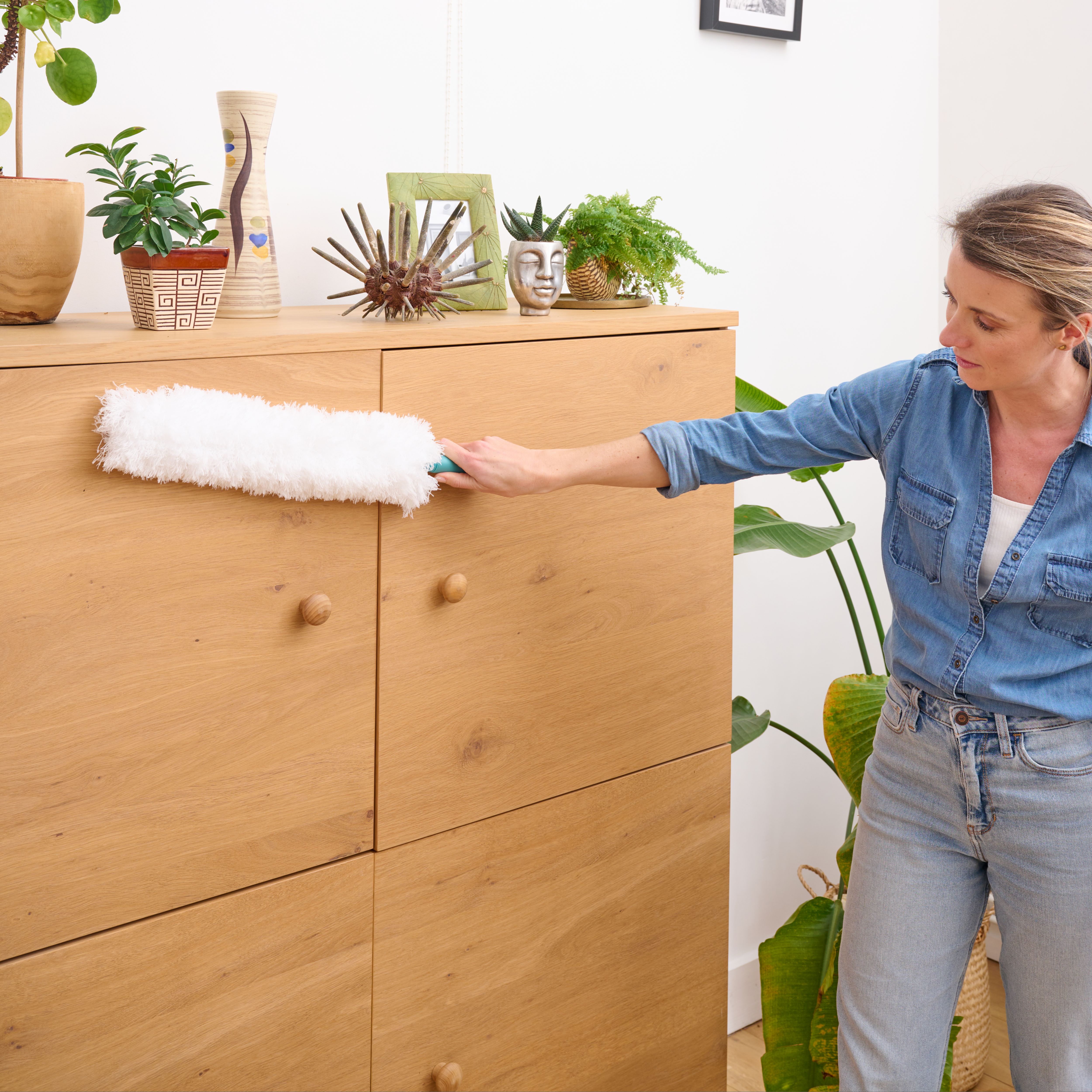 GoodHome Polyester Telescopic Duster, (L)55cm