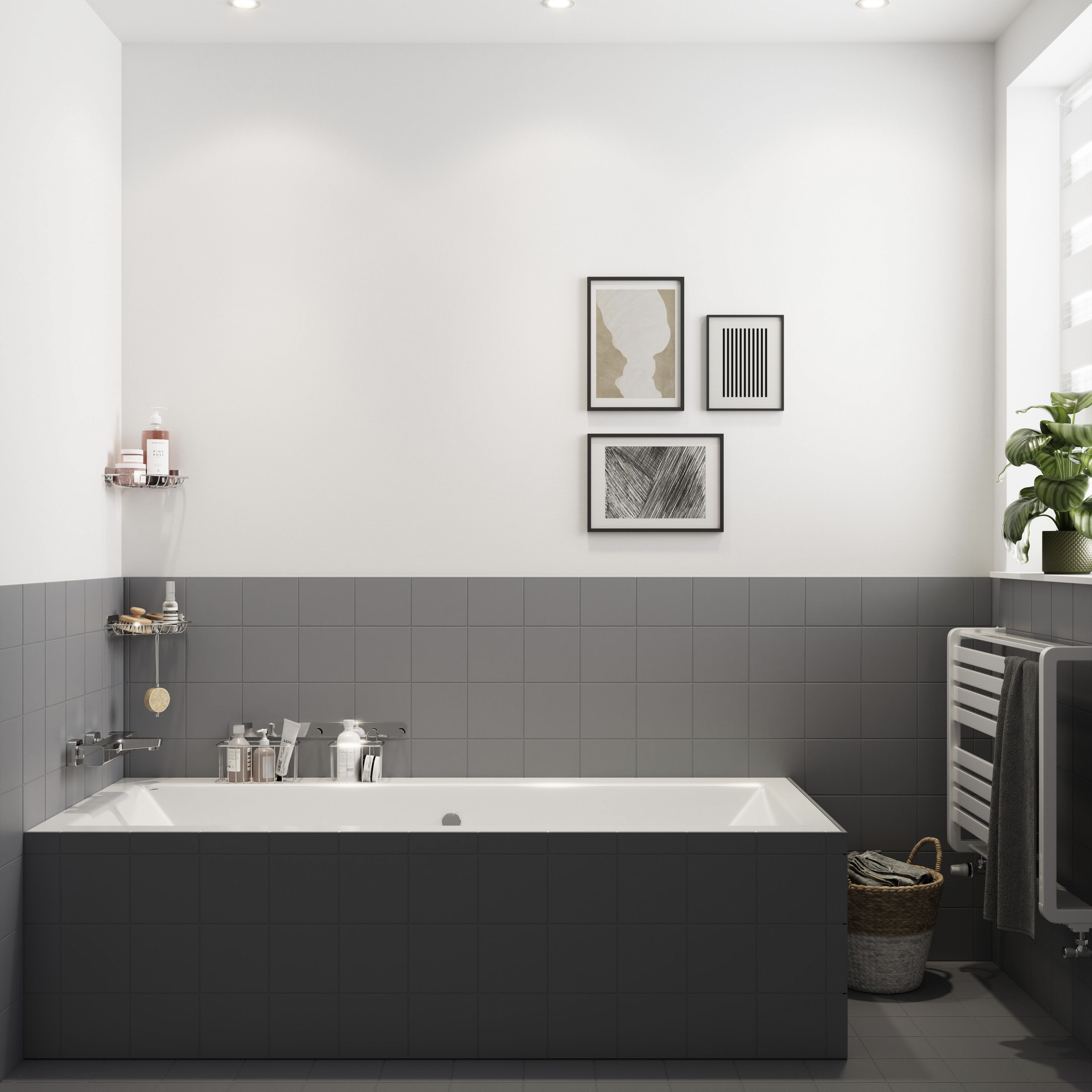 GoodHome Renovation Delaware Matt Multi-room Wall tile & panelling ...