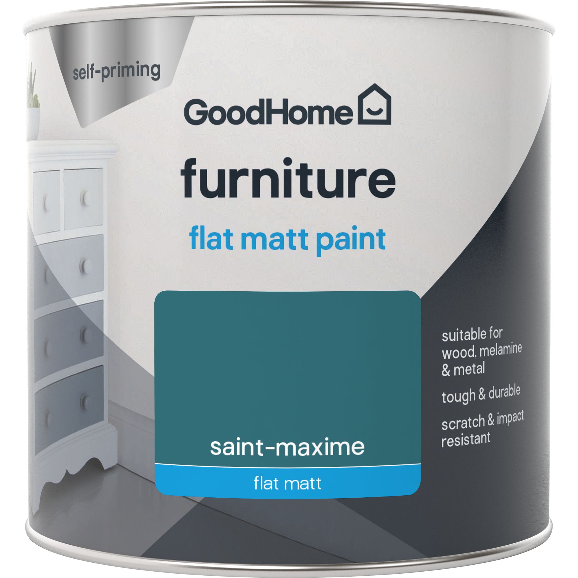 GoodHome Renovation Sainte-Maxime Flat matt Multi-room Furniture paint ...