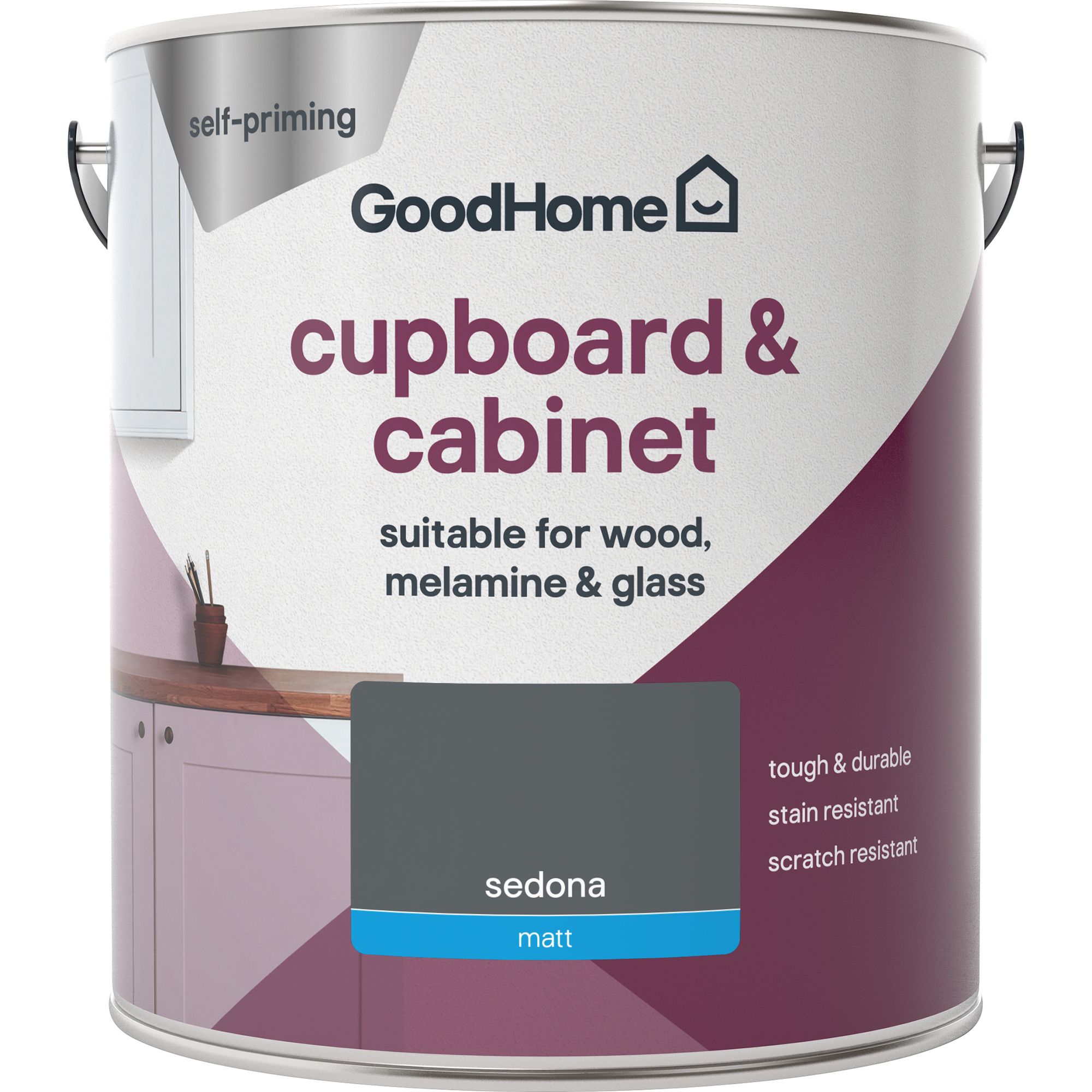 GoodHome Renovation Sedona Matt Multi room Cupboard cabinet paint 2L