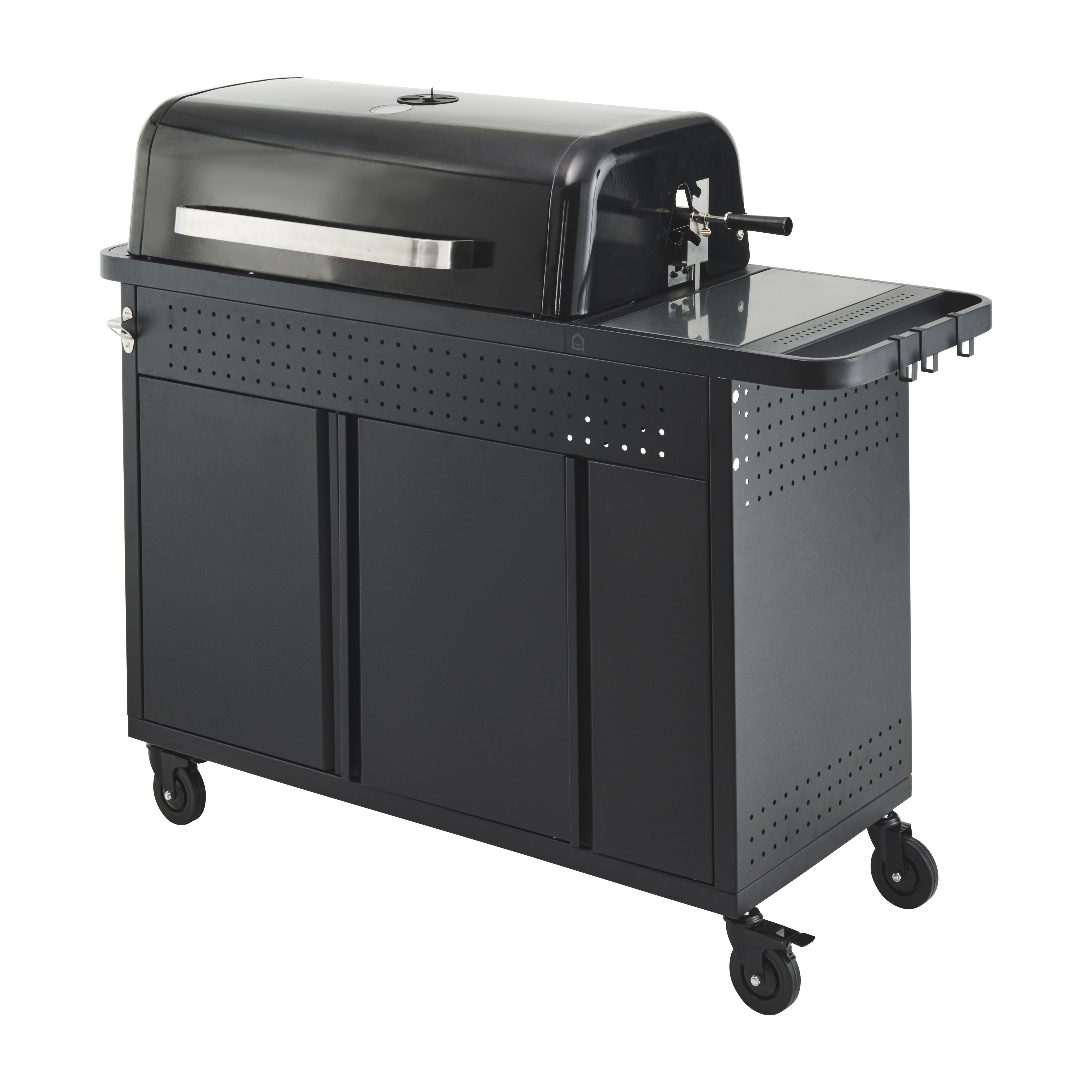 GoodHome Rockwell Black Charcoal BBQ