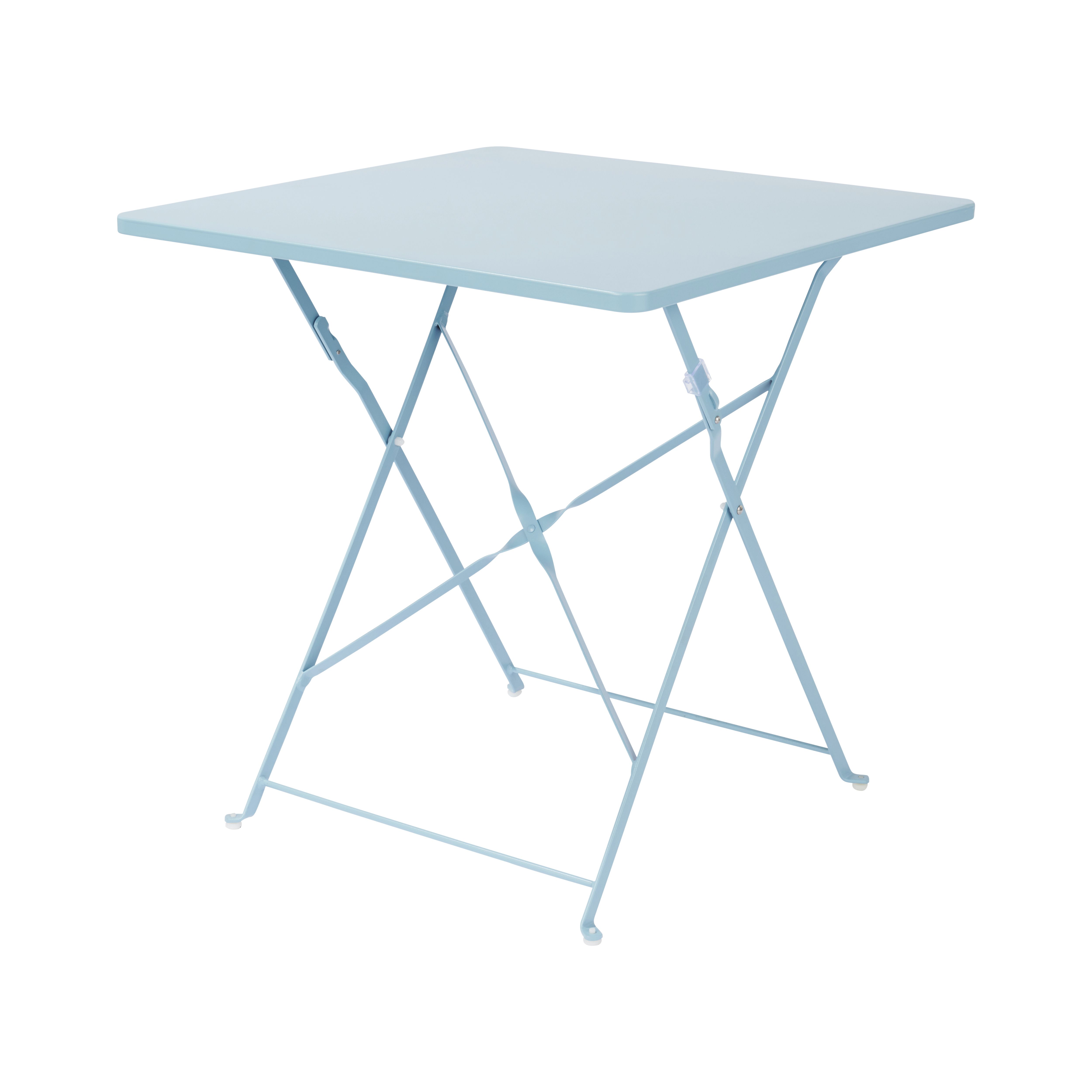 GoodHome Saba Still water Metal Foldable 2 seater Table | DIY at B&Q
