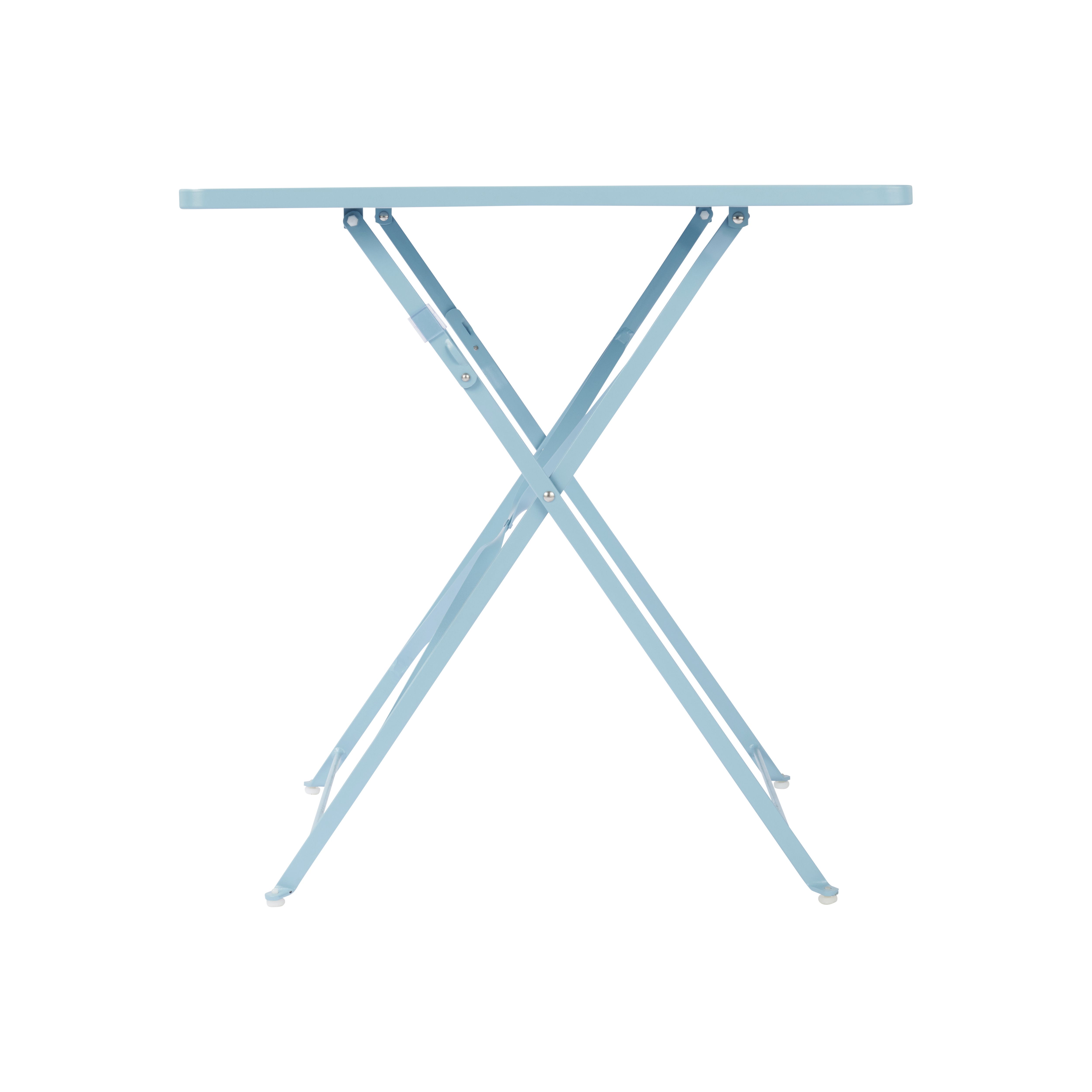 GoodHome Saba Still water Metal Foldable 2 seater Table | DIY at B&Q