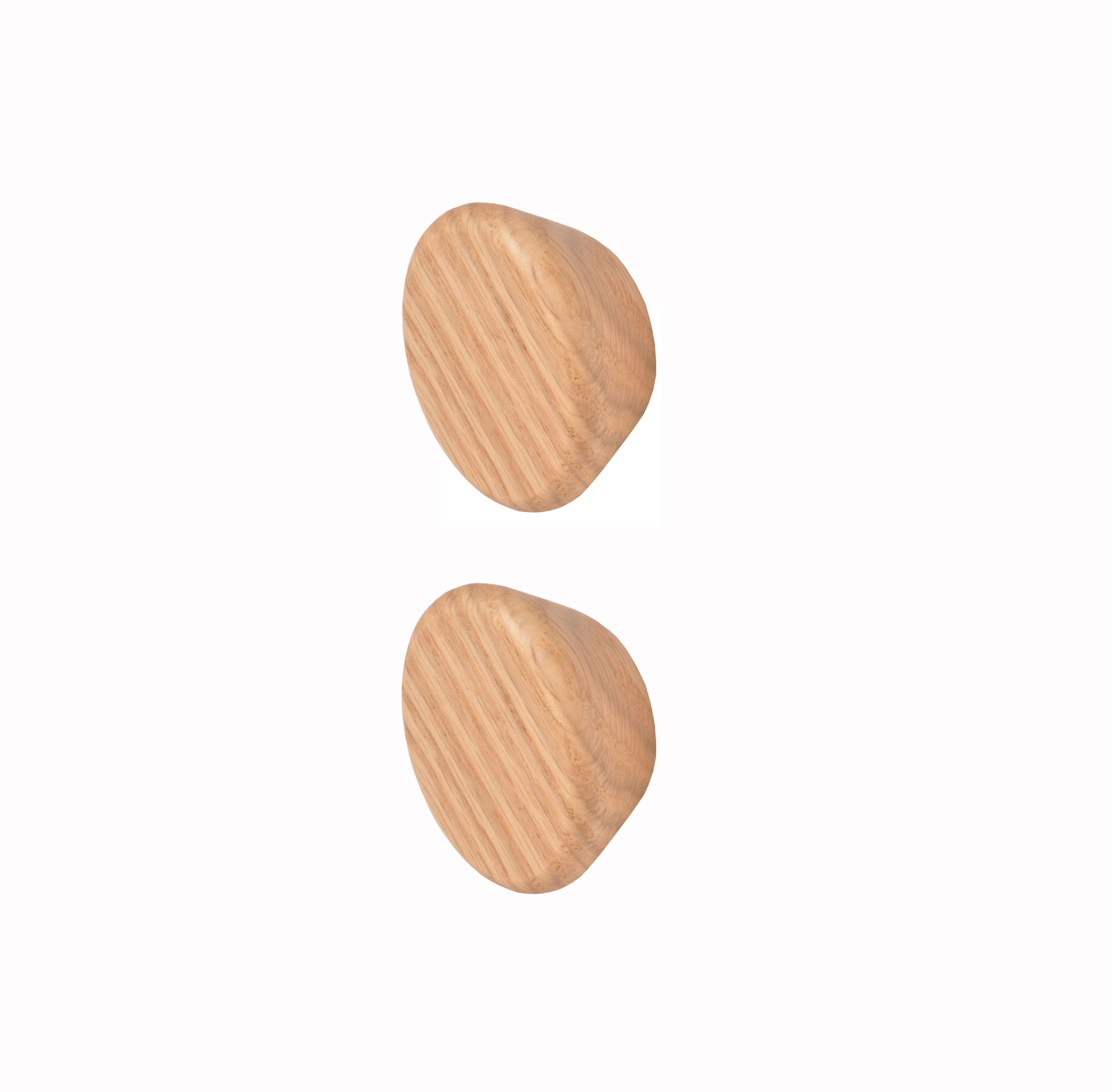 GoodHome Serrano Oak effect Natural Kitchen cabinets Round Pull Handle ...