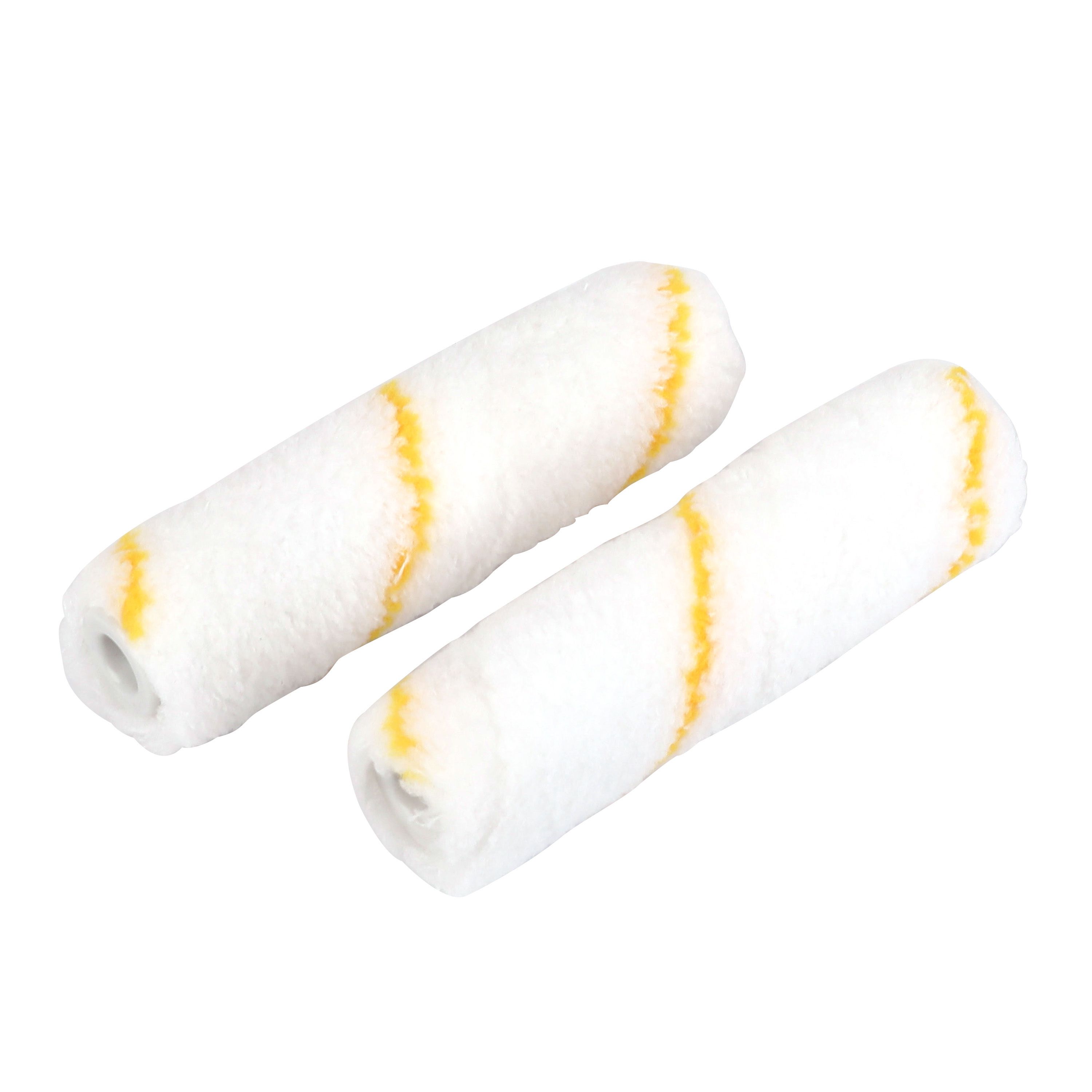 GoodHome Short Pile Microfibre 4" Roller sleeve, Pack of 2