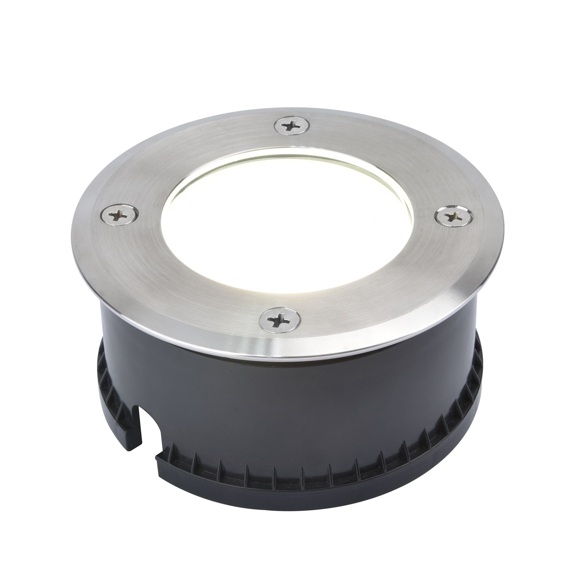 GoodHome Stainless steel Integrated LED Outdoor Ground light (D)110mm
