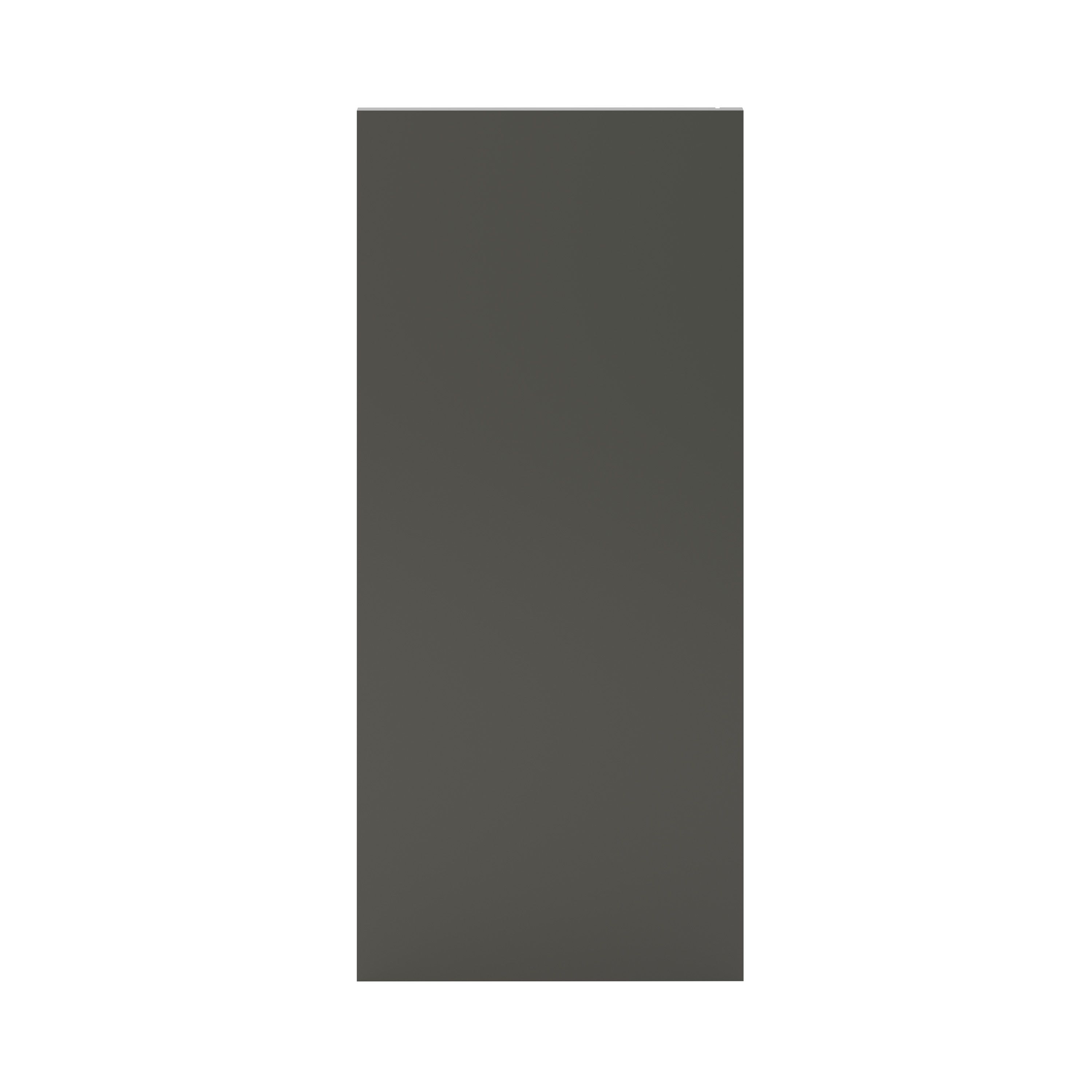 GoodHome Stevia & Garcinia Gloss anthracite slab Standard Wall End ...