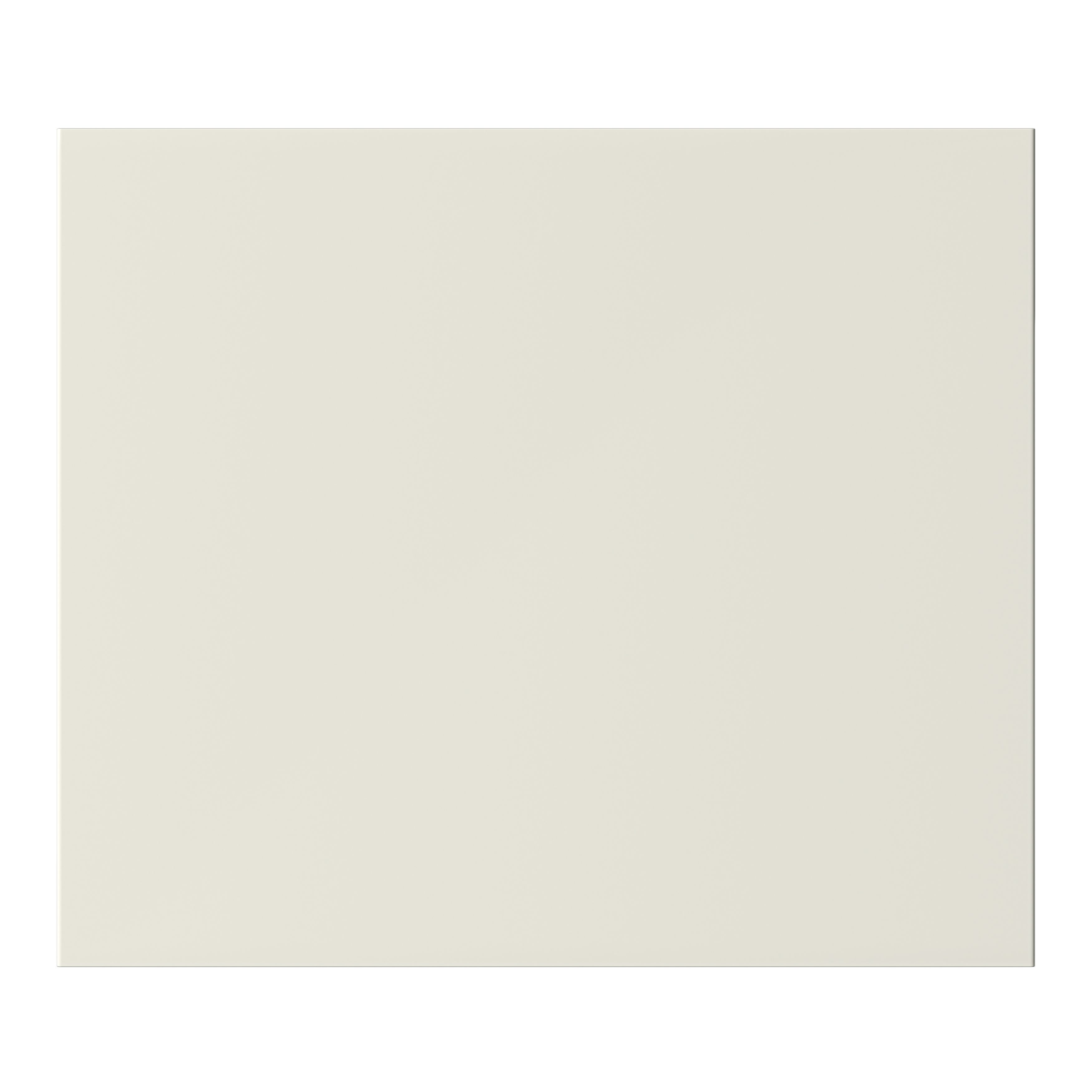 GoodHome Stevia Innovo handleless Gloss cream Slab Drawer front ...