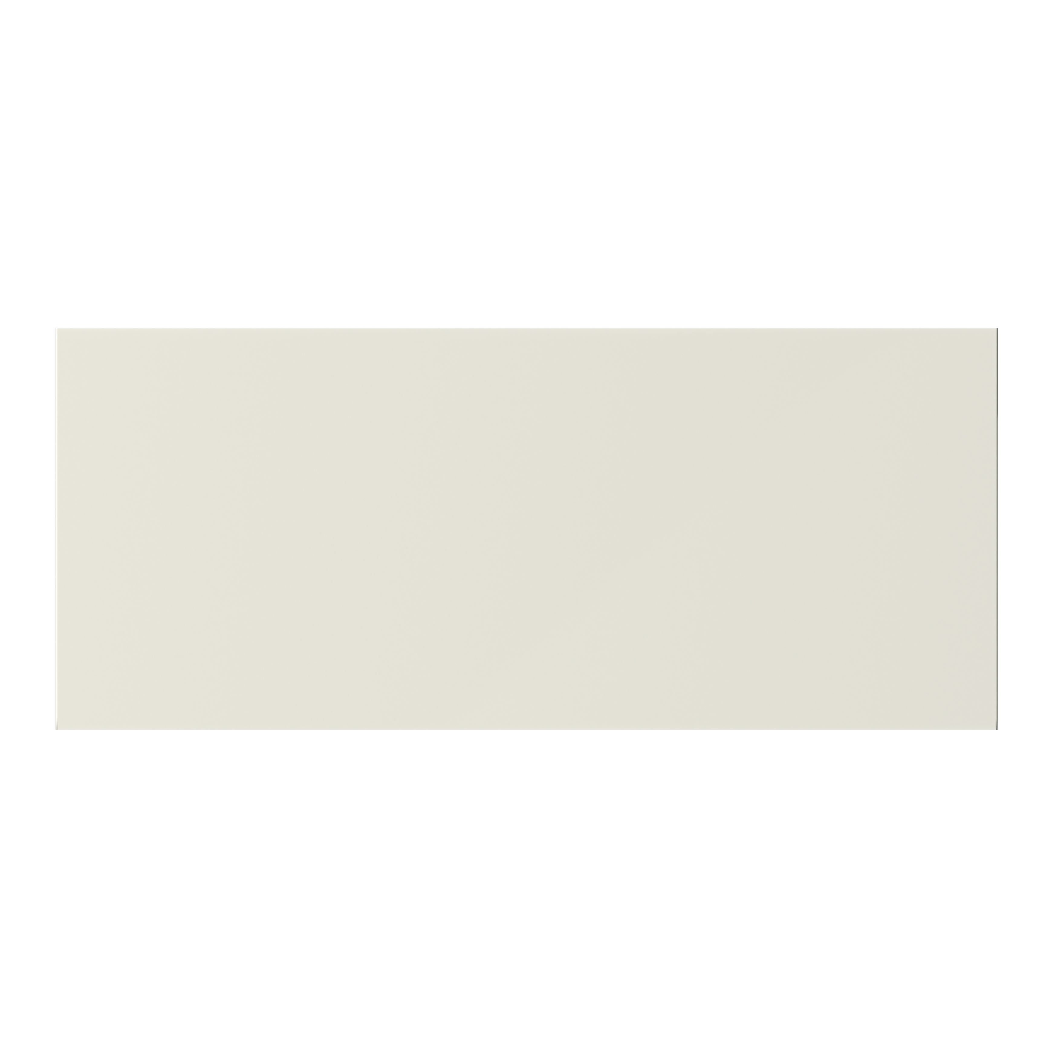 GoodHome Stevia Innovo handleless Gloss cream Slab Drawer front ...