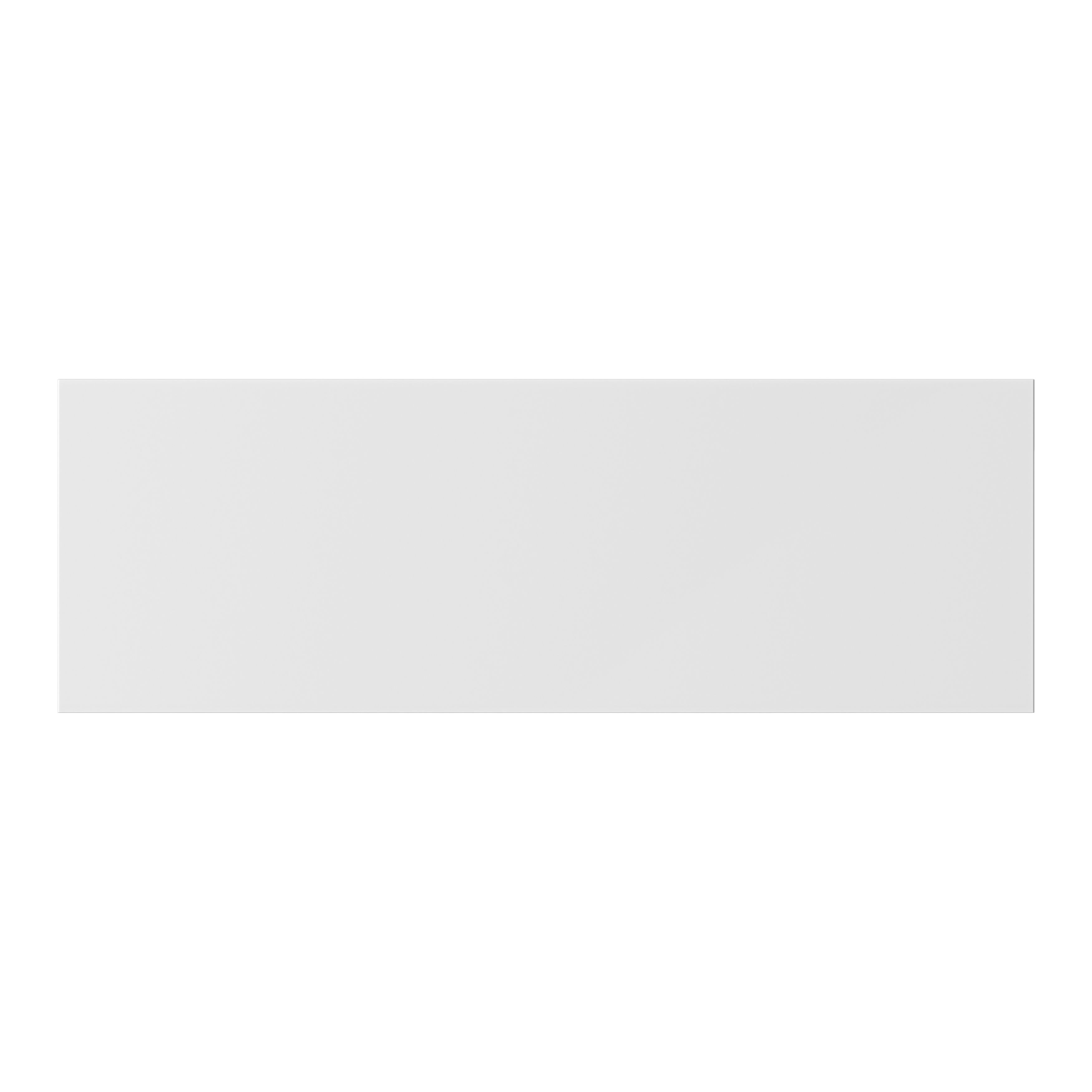 GoodHome Stevia Innovo handleless gloss white slab Drawer front ...