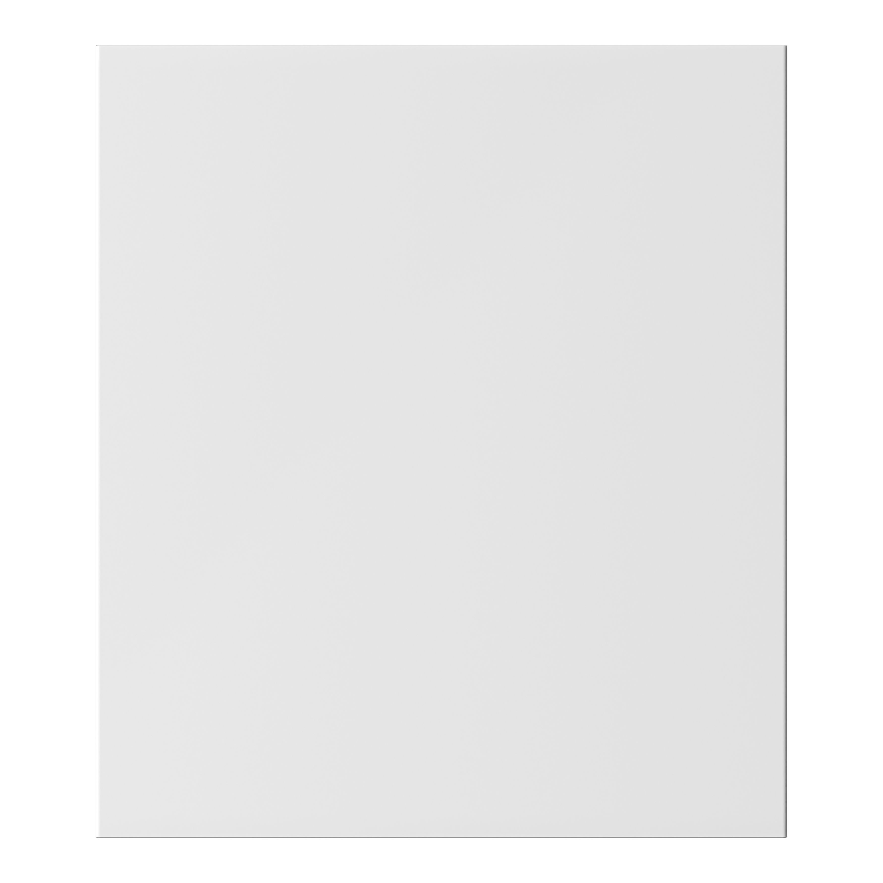 GoodHome Stevia Innovo handleless Gloss white Slab Drawer front, Pack ...