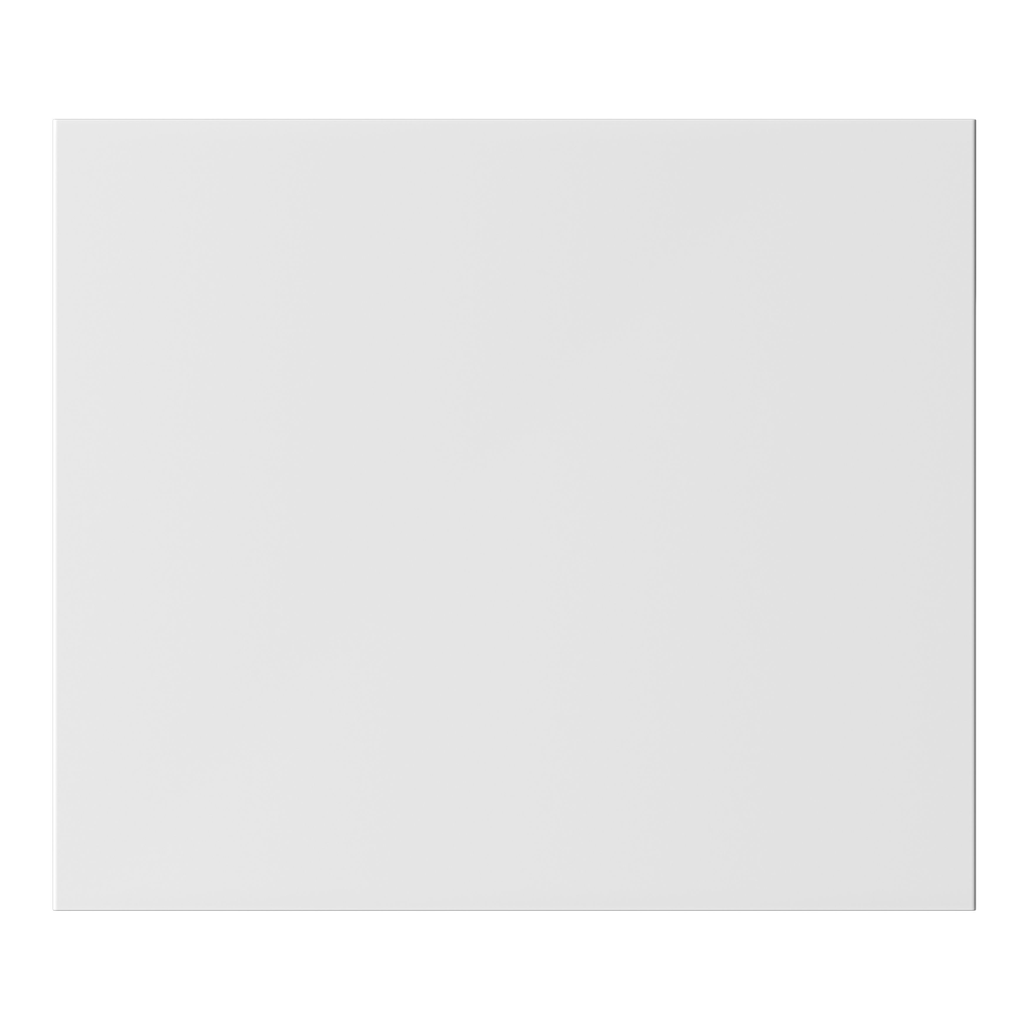 GoodHome Stevia Innovo handleless gloss white slab Drawer front, Pack ...