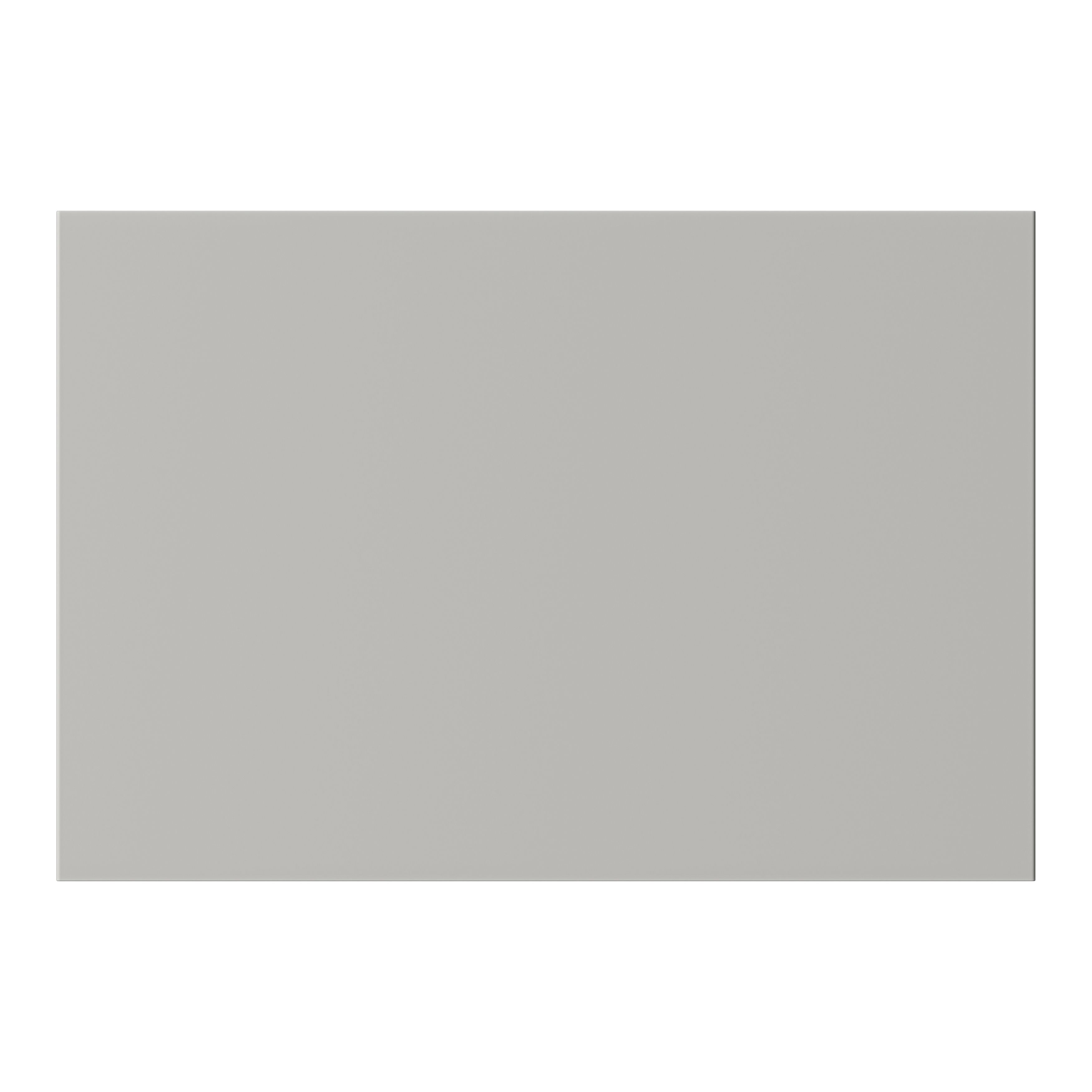 GoodHome Stevia Innovo handleless Matt pewter grey Slab Drawer front ...