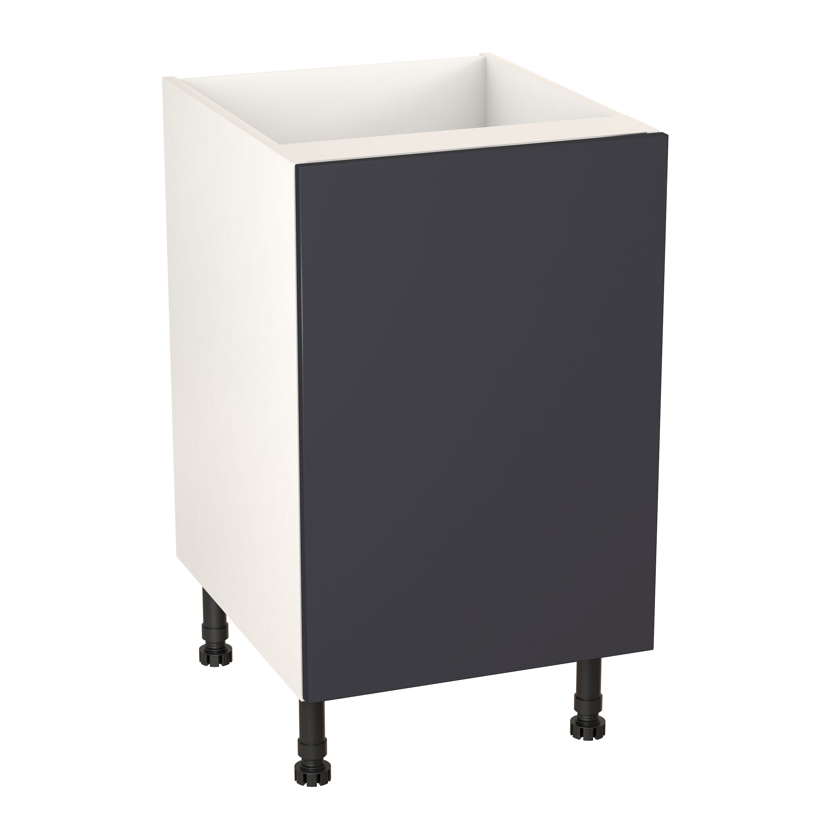 GoodHome Stevia Matt blue slab Base Kitchen cabinet (W)500mm (H)720mm ...