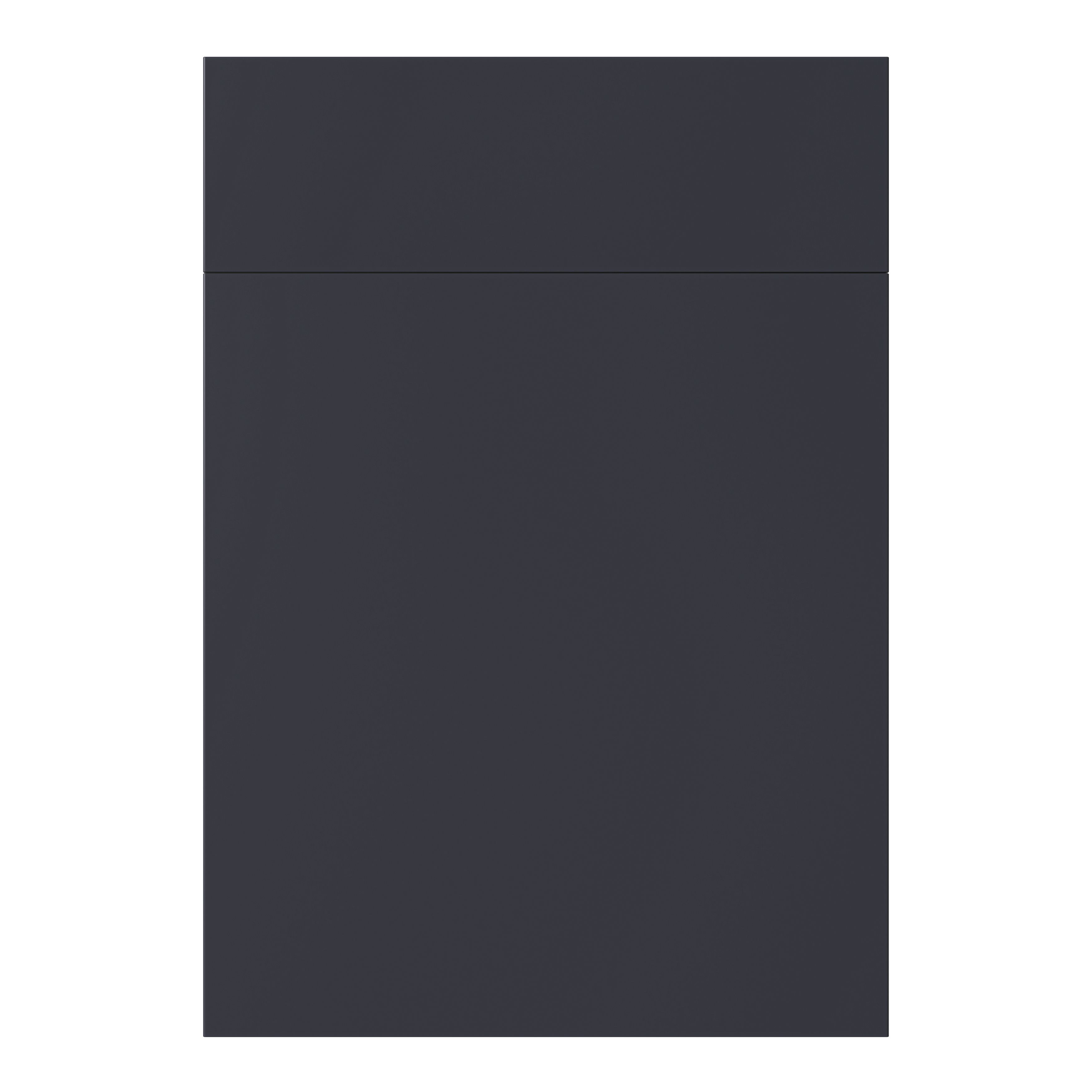 GoodHome Stevia Matt blue Slab Door & drawer 500mm