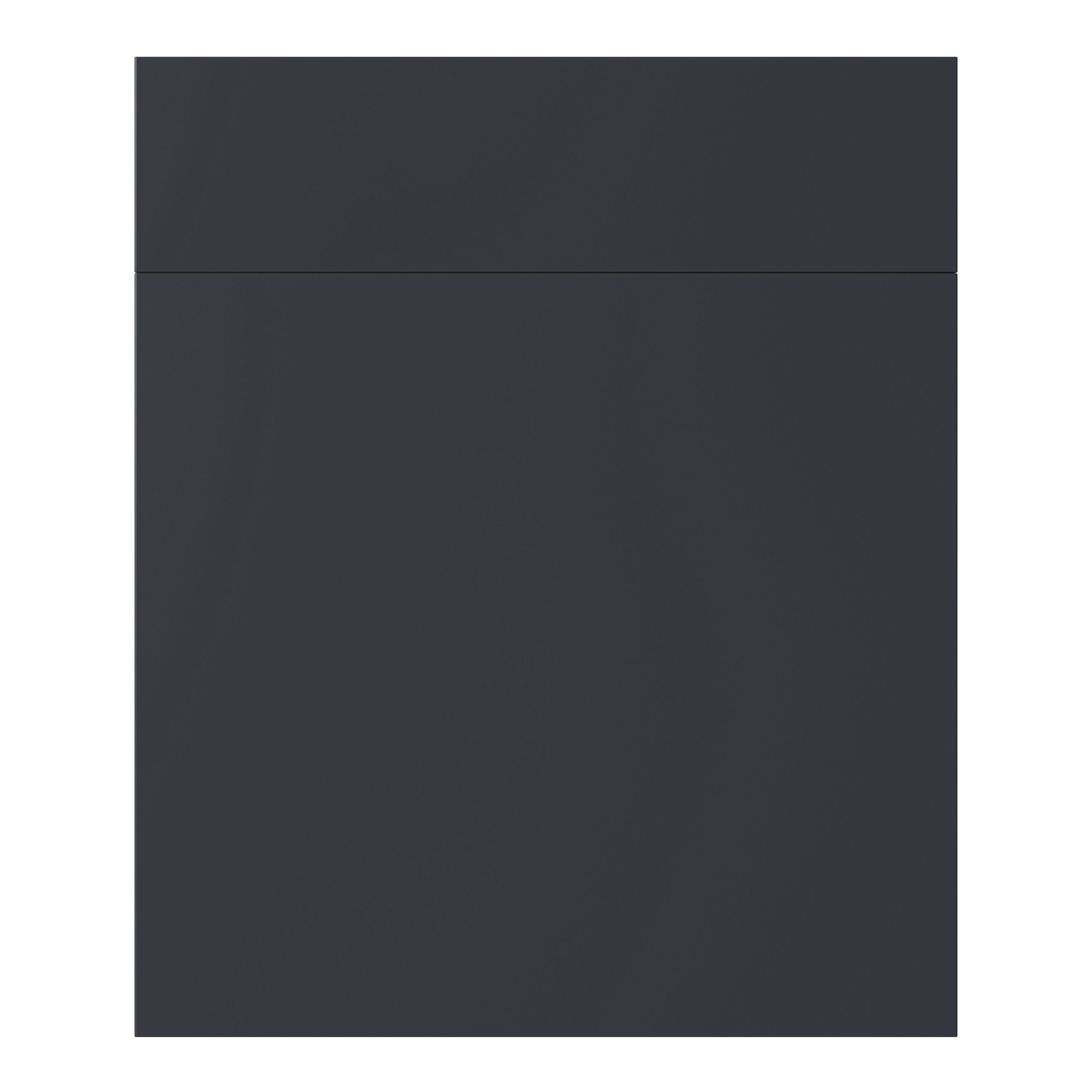 GoodHome Stevia Matt blue Slab Door & drawer 600mm