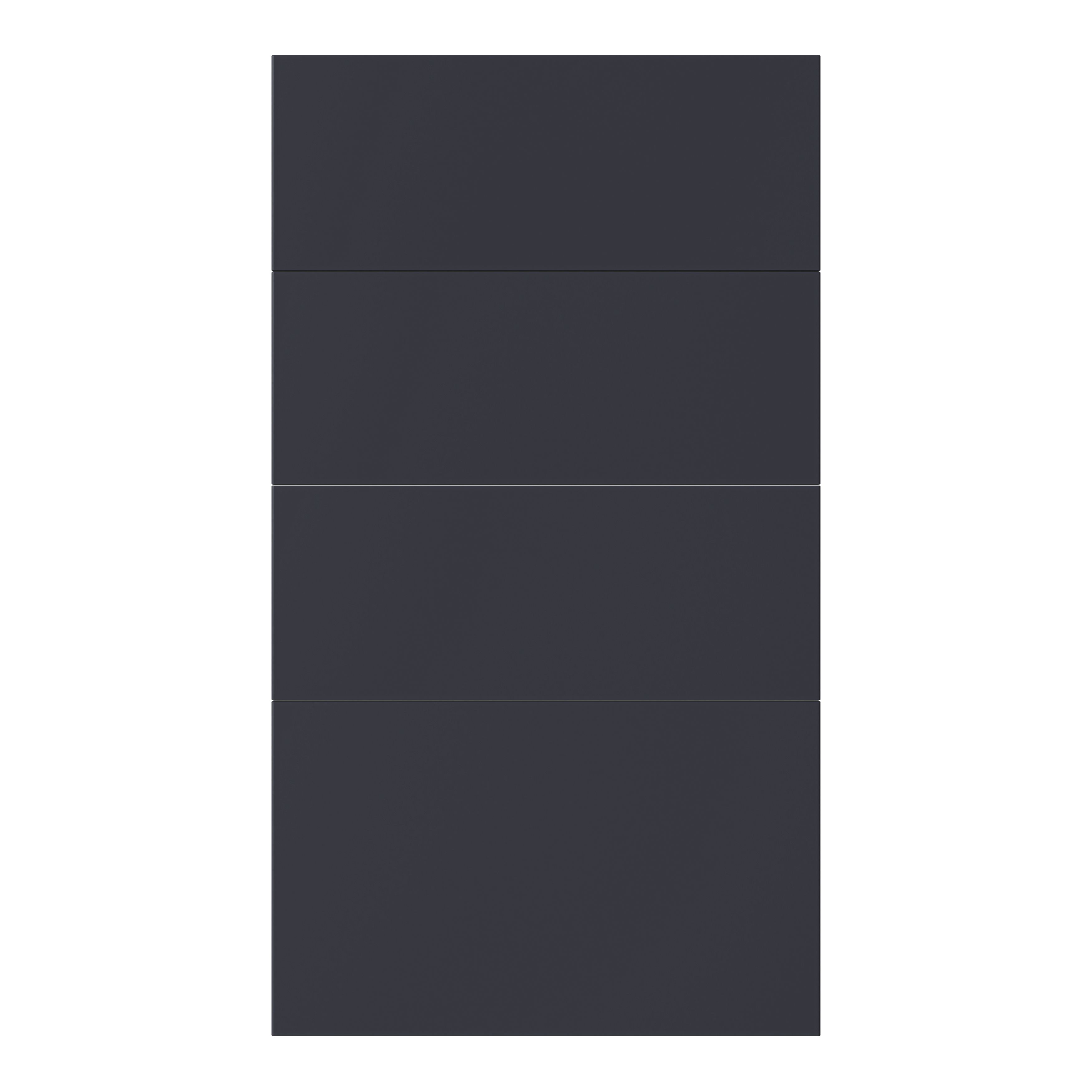 GoodHome Stevia Matt blue Slab Drawer front, Pack of 1 (H)715mm (W ...