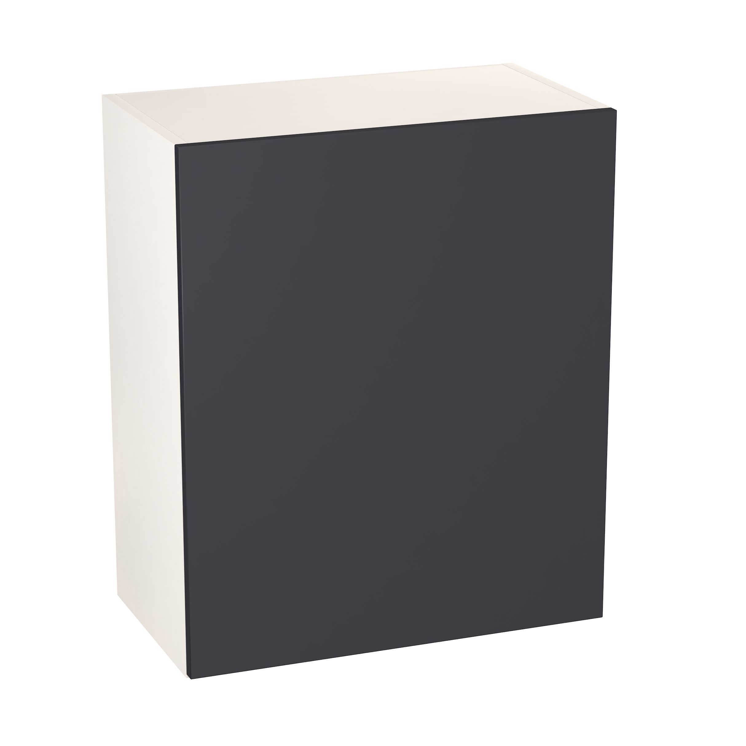 GoodHome Stevia Matt blue slab Wall Kitchen cabinet (W) 600mm (H)720mm