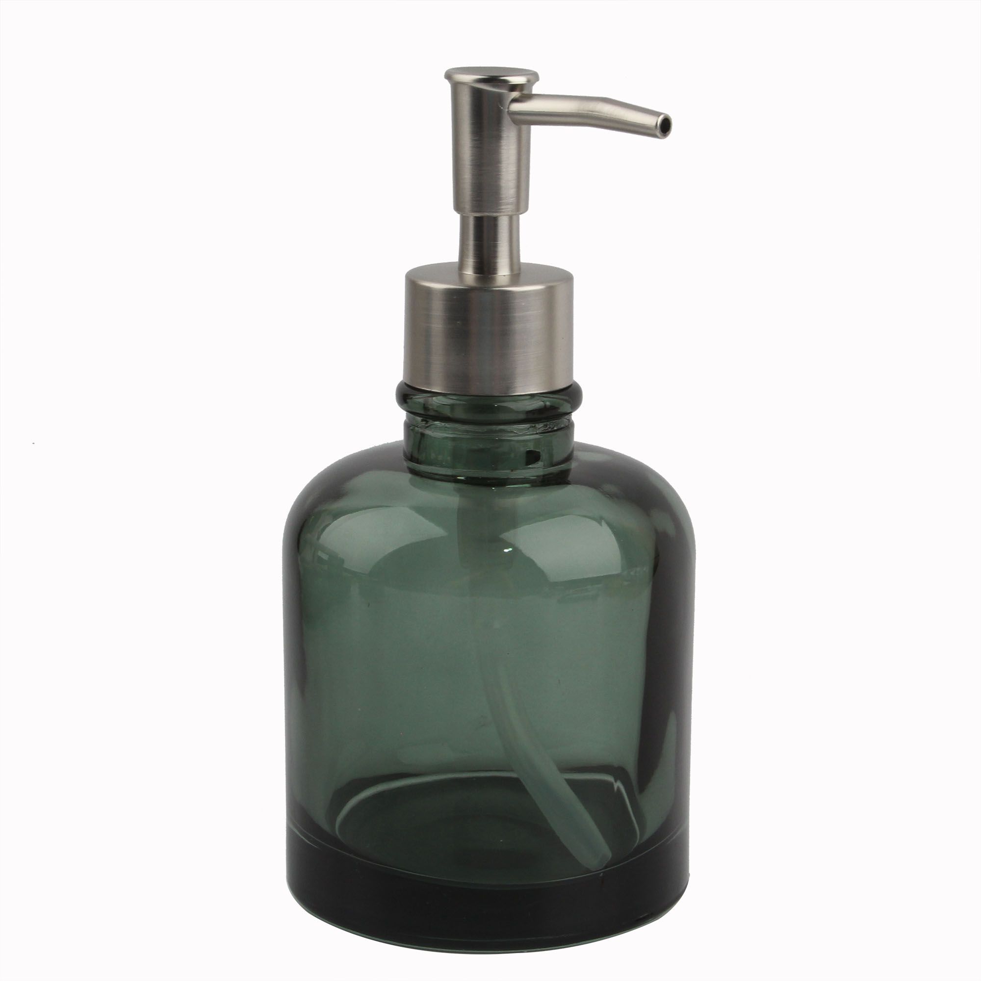 GoodHome Tanera Green Glass Freestanding Soap dispenser | DIY at B&Q