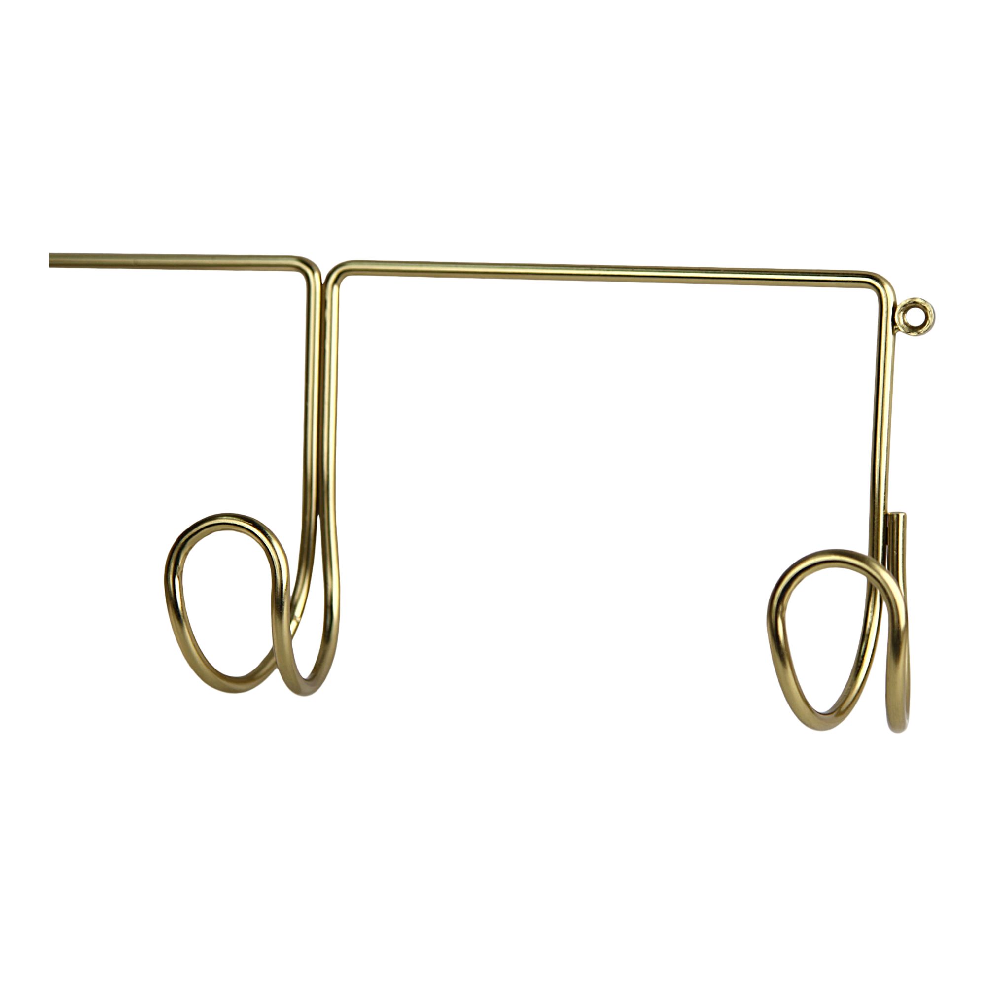 GoodHome Tapered Twist Gloss Bronze effect Steel 5 Hook rail (L)685mm ...