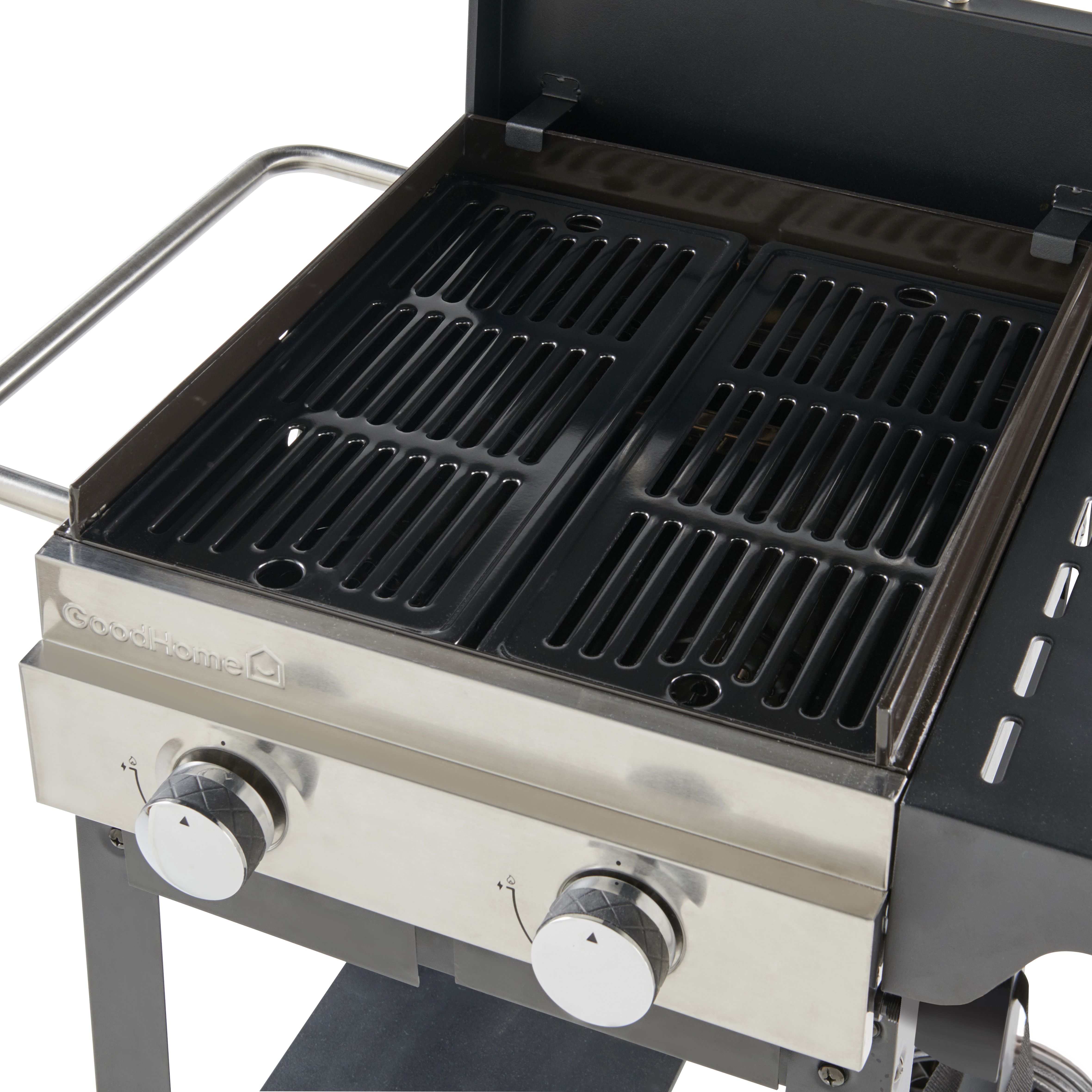 GoodHome Tippah 2.0 Black 2 burner Gas BBQ