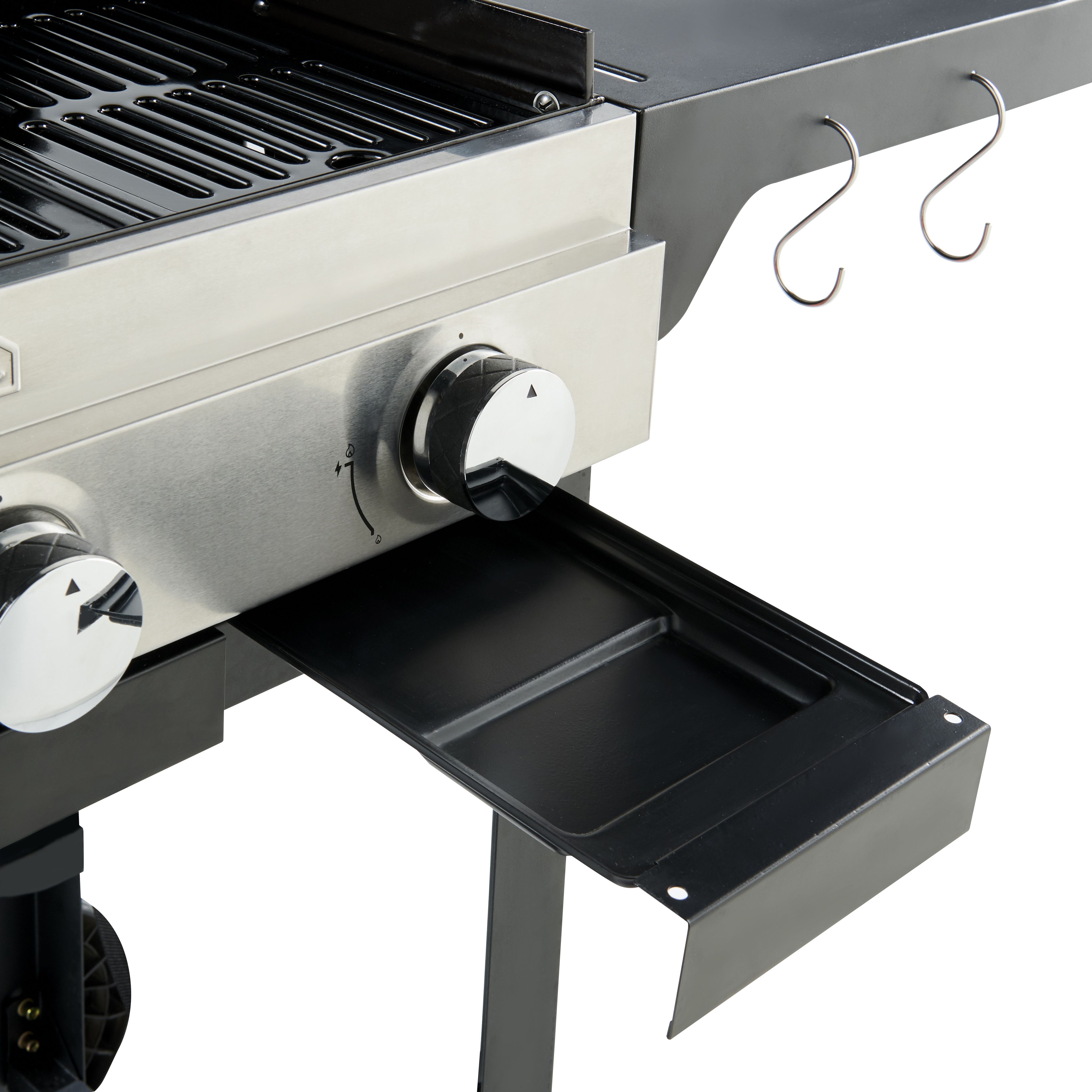 GoodHome Tippah 2.0 Black 2 burner Gas BBQ